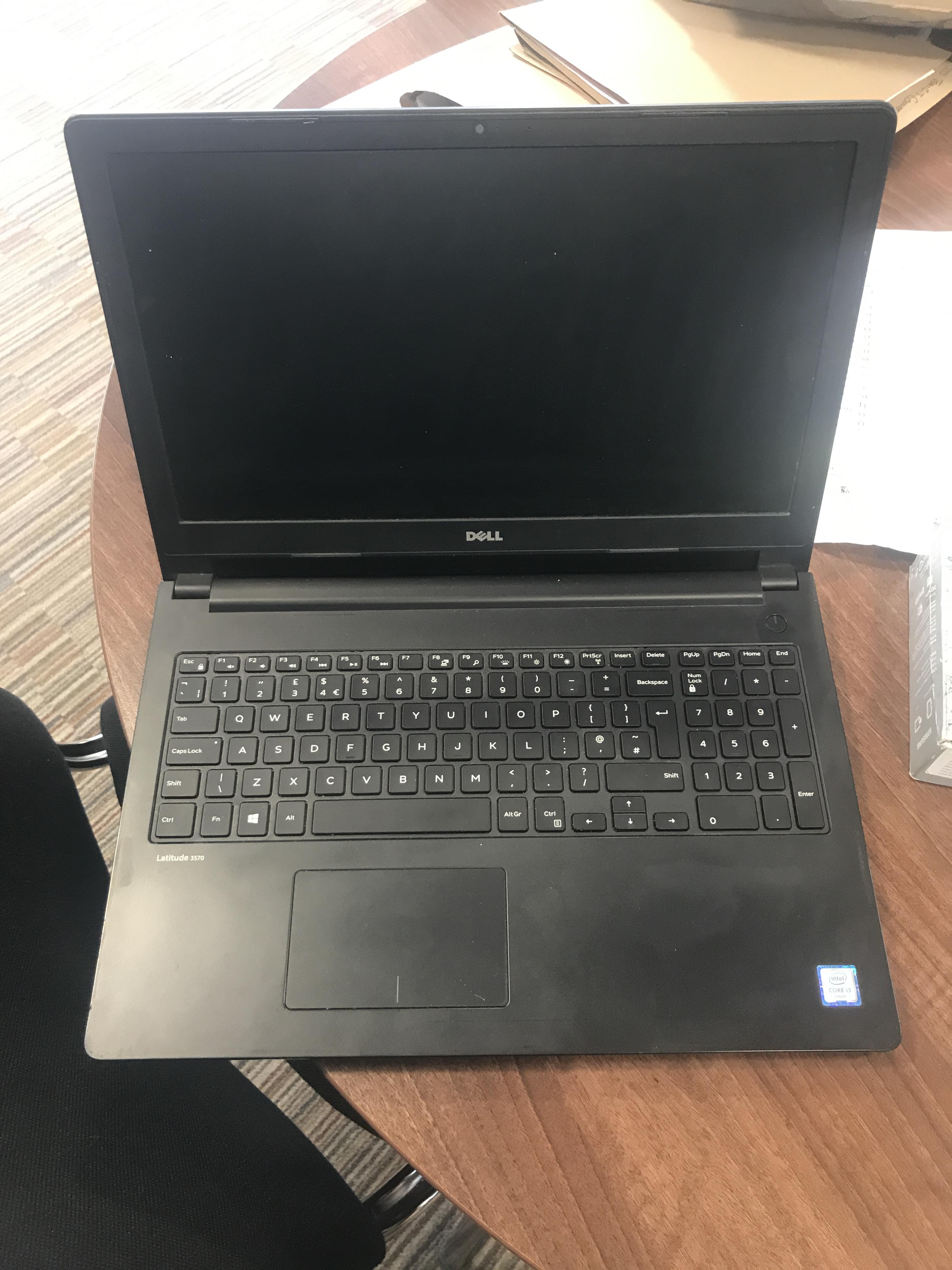 Dell Latitude 3570 Intel Core i3 Laptop, with charger and carry case ...
