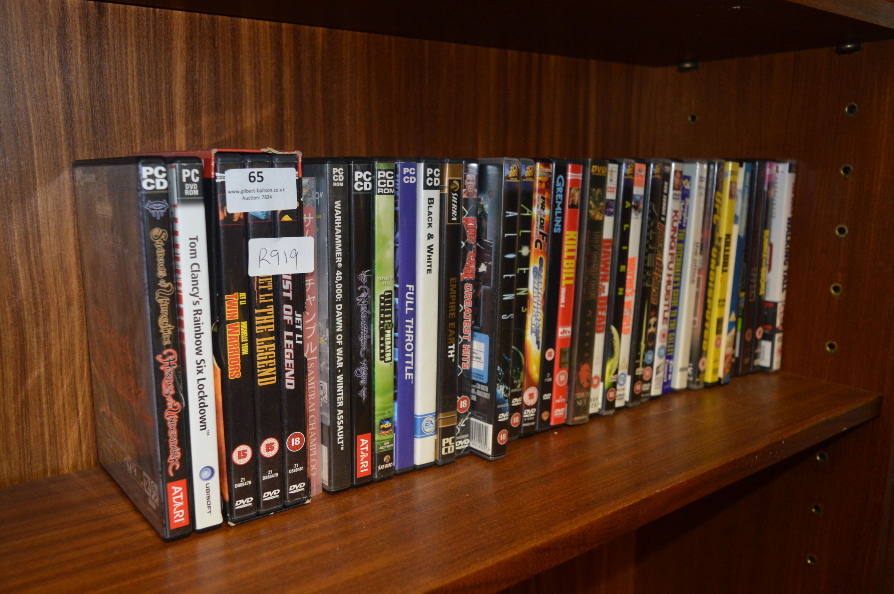 Collection of DVD and PC/CD Rom Films