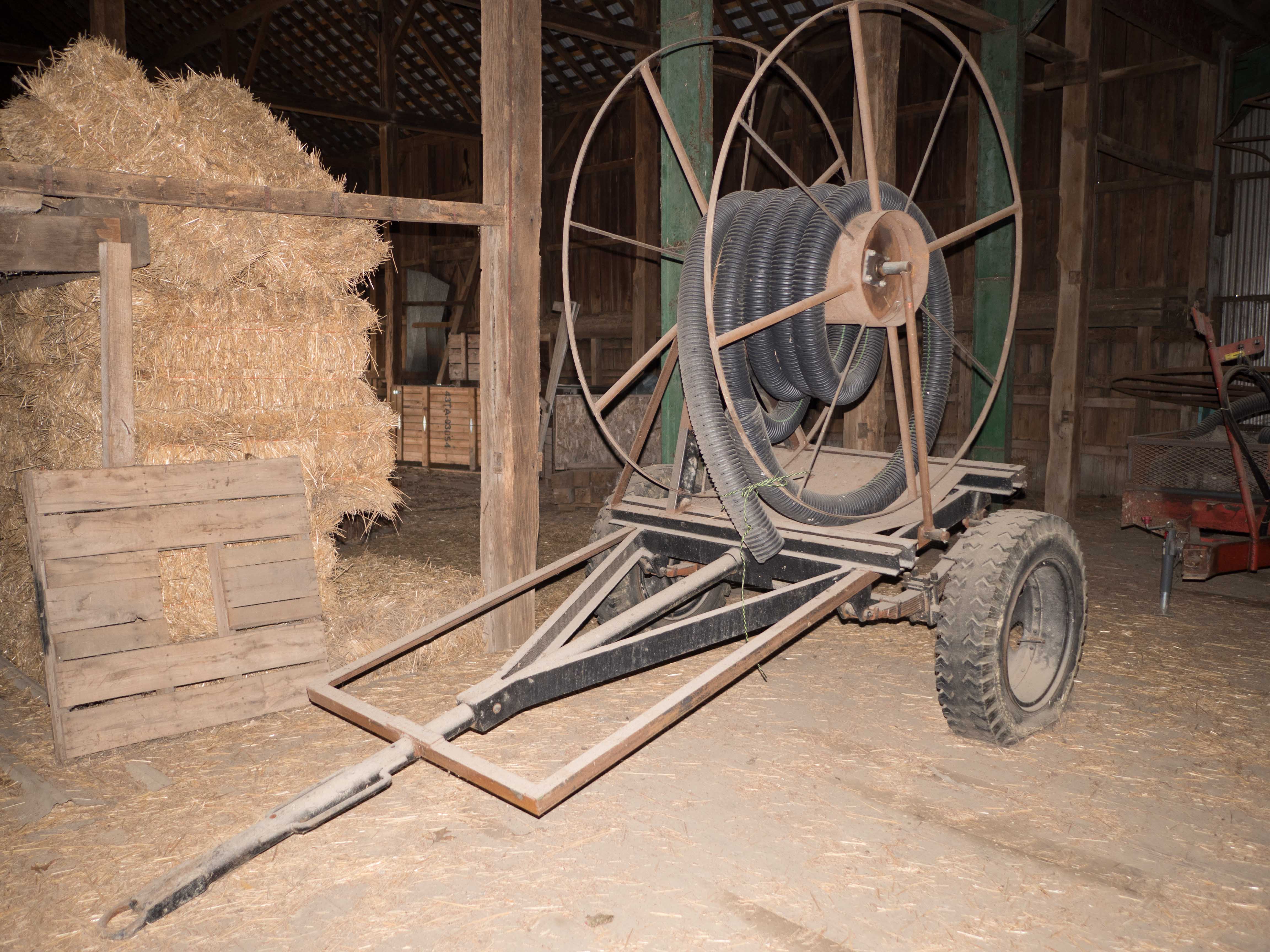 Homemade tile stringer for 250" roll