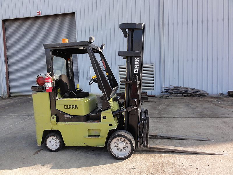 Clark 8,000 lb. Forklift, Mdl GCX40, LP Gas, Hard Tires, SN GX710U-0078 ...