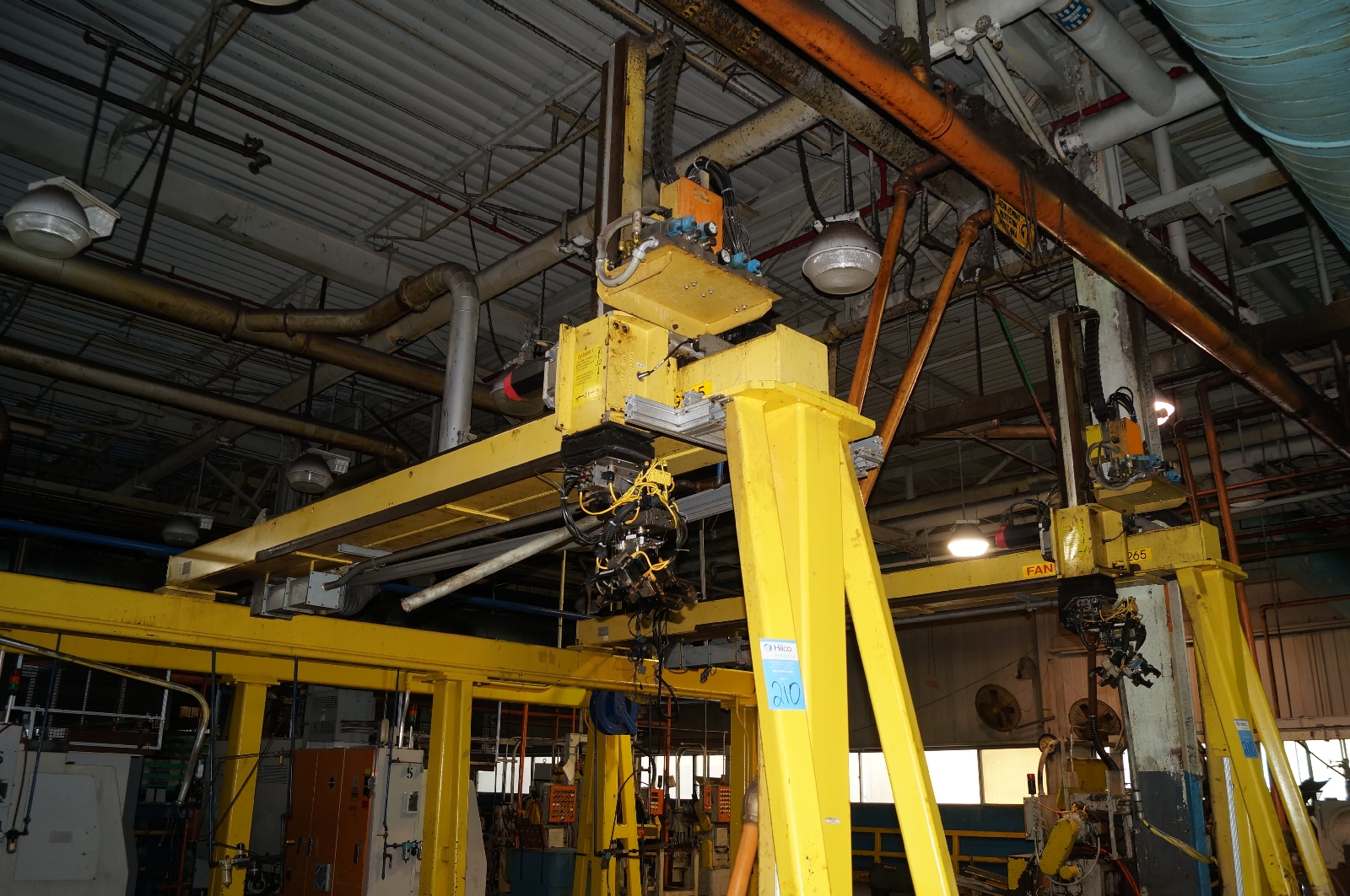 Fanuc Model G265 Gantry Robots ; Mounted to Gantry System, Post needs ...