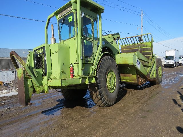 { Choice of lots: 163 } 1989 Terex TS-14B scraper, sn 2131, twin engine ...