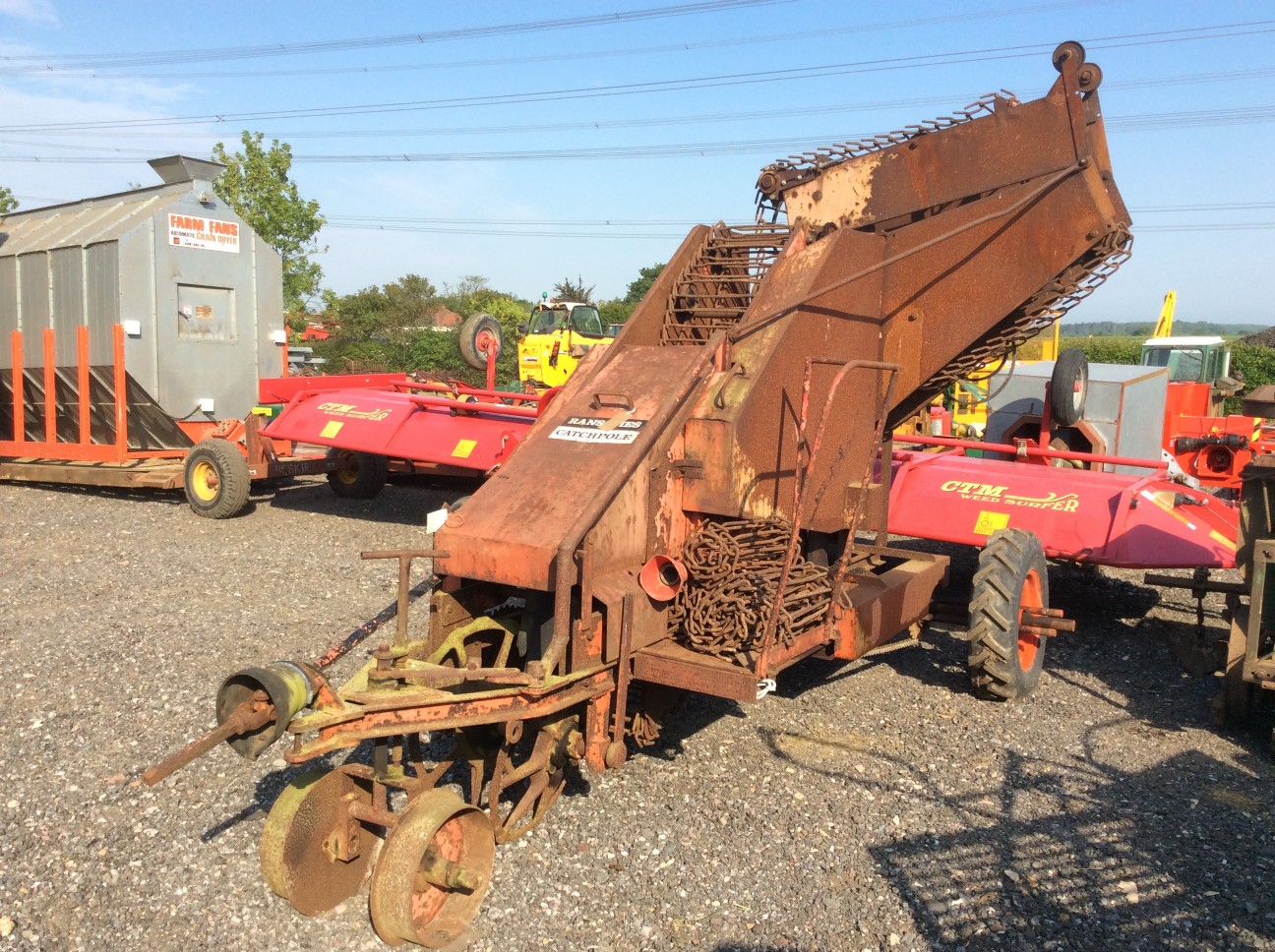 Ransomes Catchpole single row sugar beet harvester. Has previously had ...