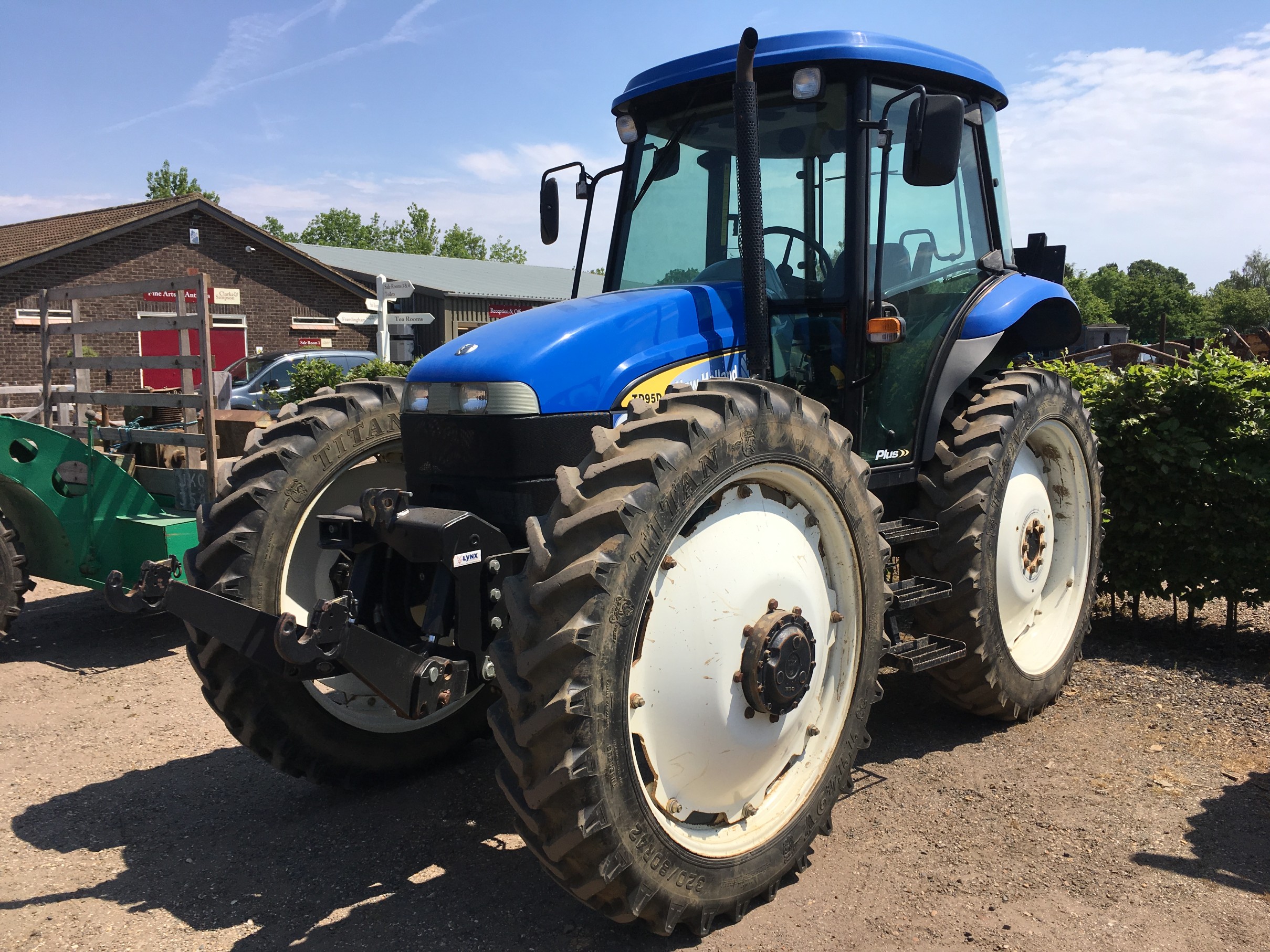 New Holland TD95D 4WD equal wheel tractor. Registration EU58 ODF. 2008 ...