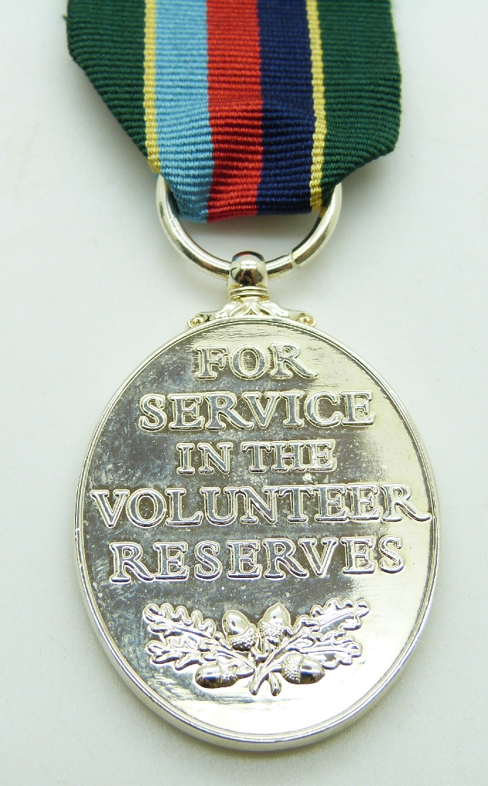 Volunteer Reserves Service Medal (1999), in box