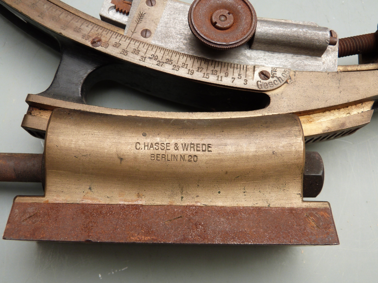 WWII or similar German likely military gun sight clinometer marked C ...
