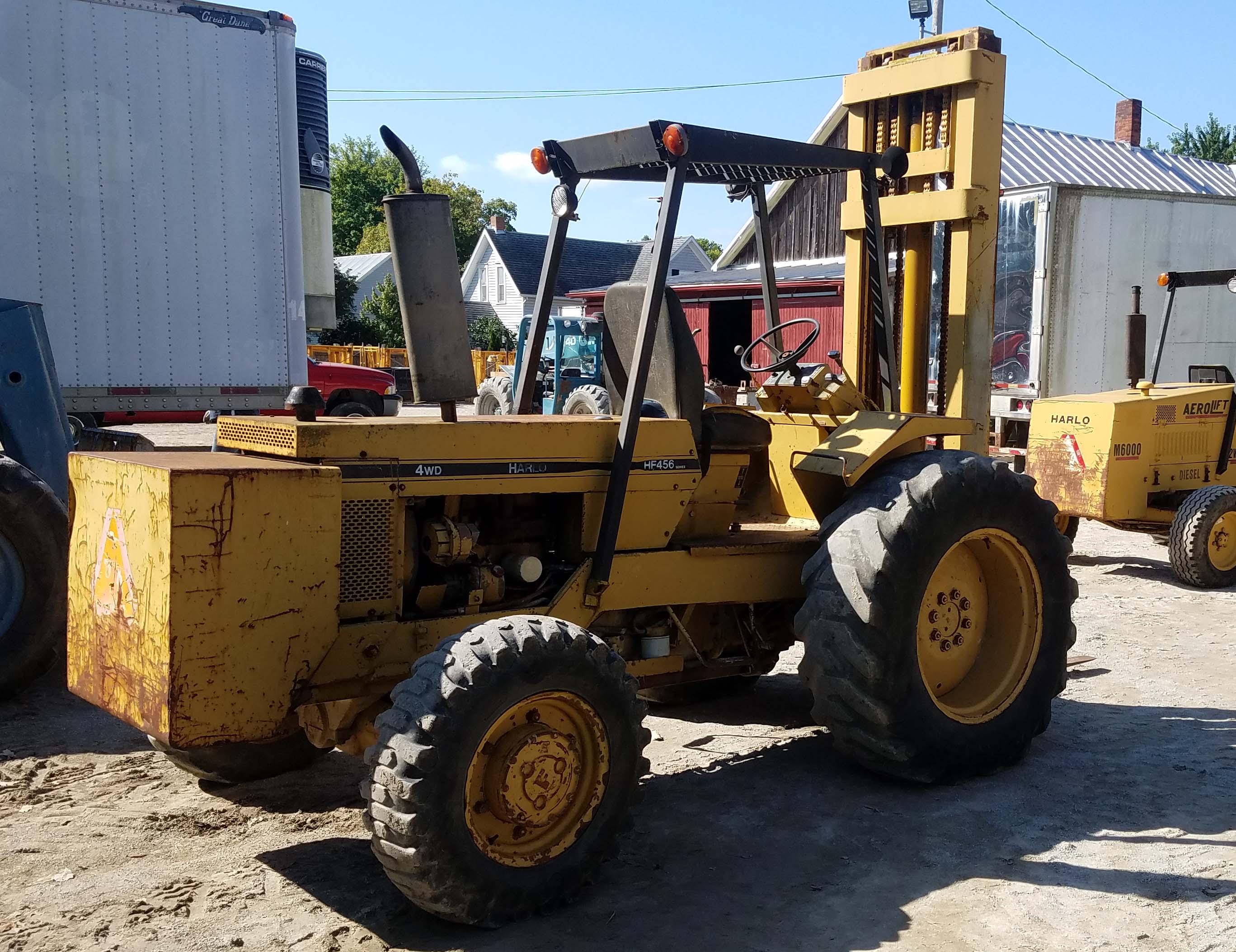 Harlo Forklift Model HF456-4WD-28-5, s/n 60108, 2-Stage Mast, Side ...