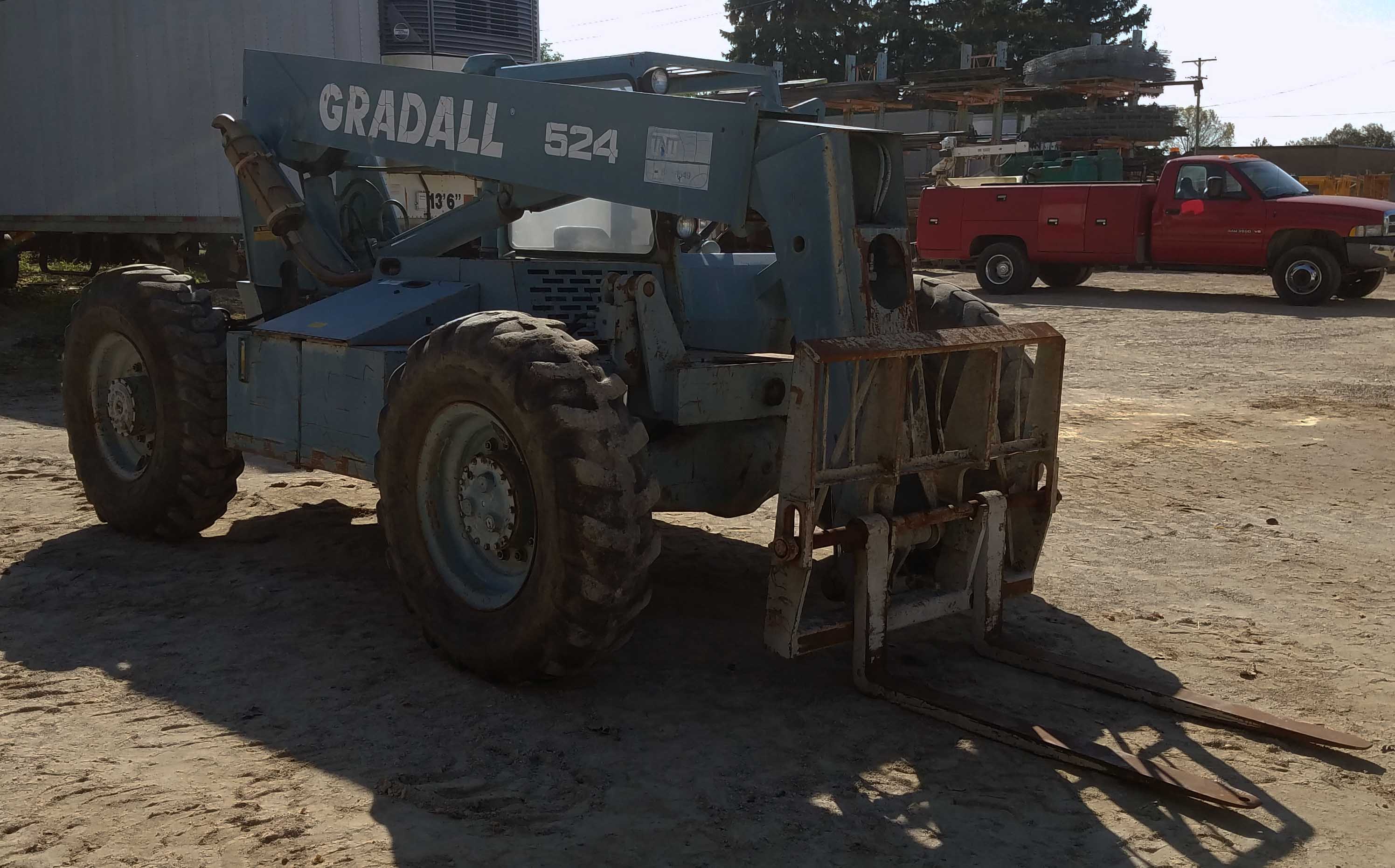 Gradall Model 524 Telescopic Rough Terrain Forklift, ROPS, 24’ Maximum ...