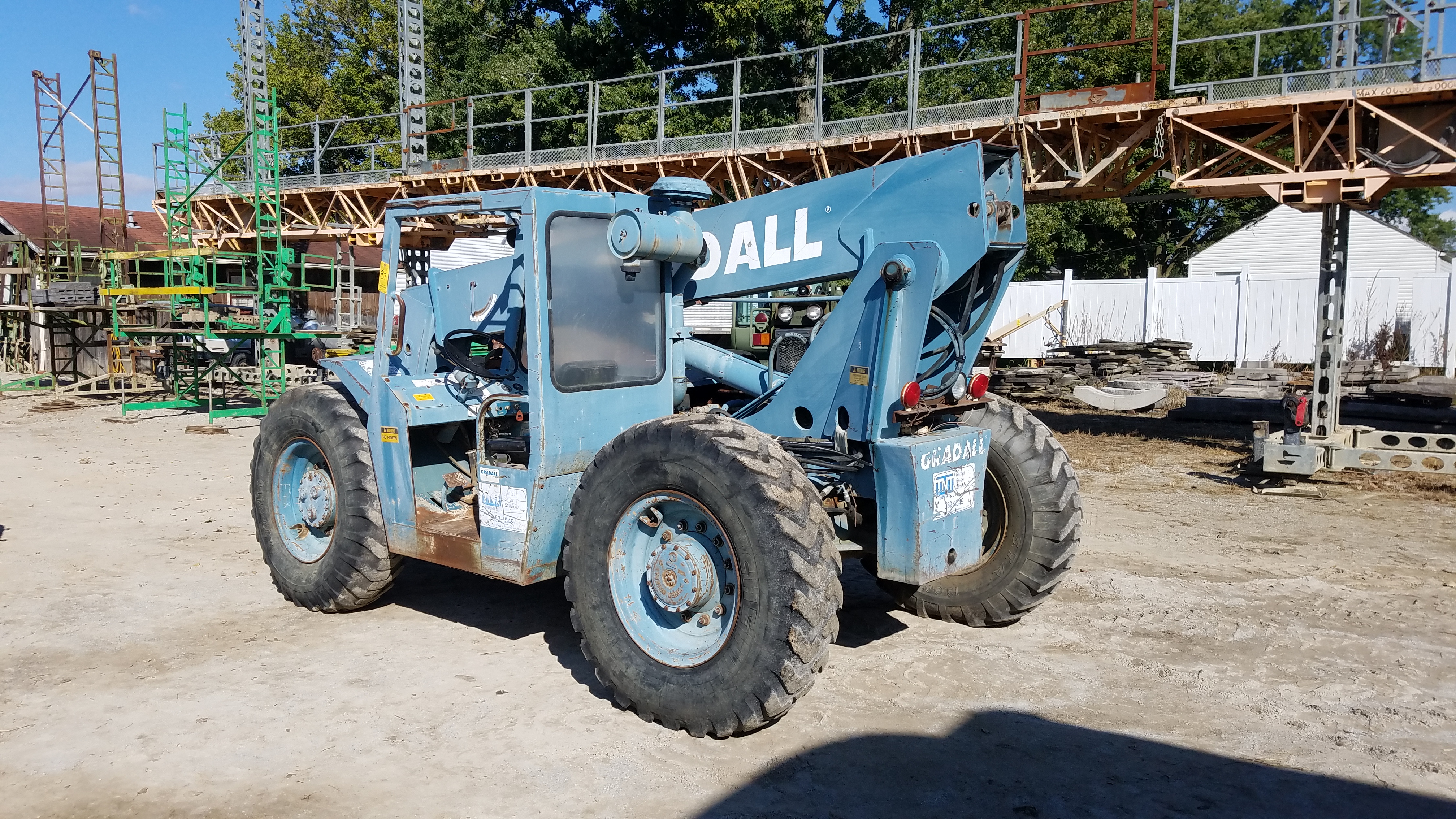 Gradall Model 524 Telescopic Rough Terrain Forklift, ROPS, 24’ Maximum ...