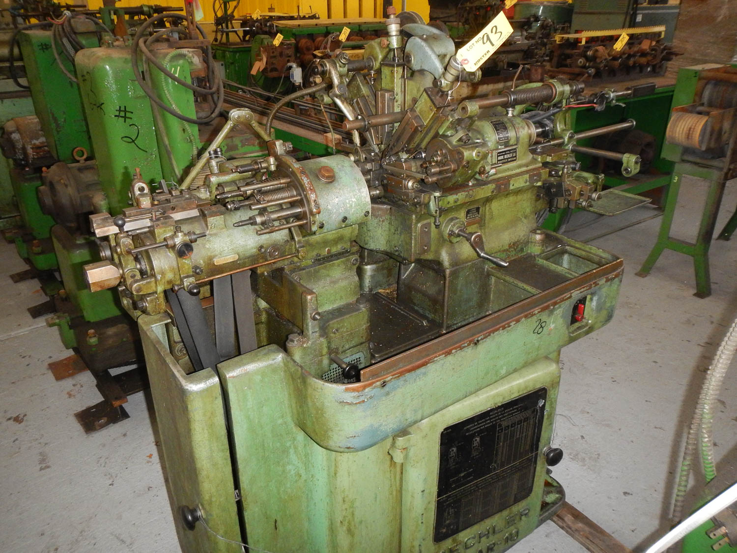 BECHLER MDL AR-10 SWISS TYPE SCREW MACHINE, 10 MM CAPACITY, S/N: 52-1808