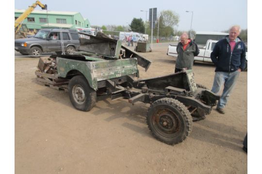 1952 Land Rover Series 1 Rolling Chassis Reg no. KMJ 99 Chassis no ...