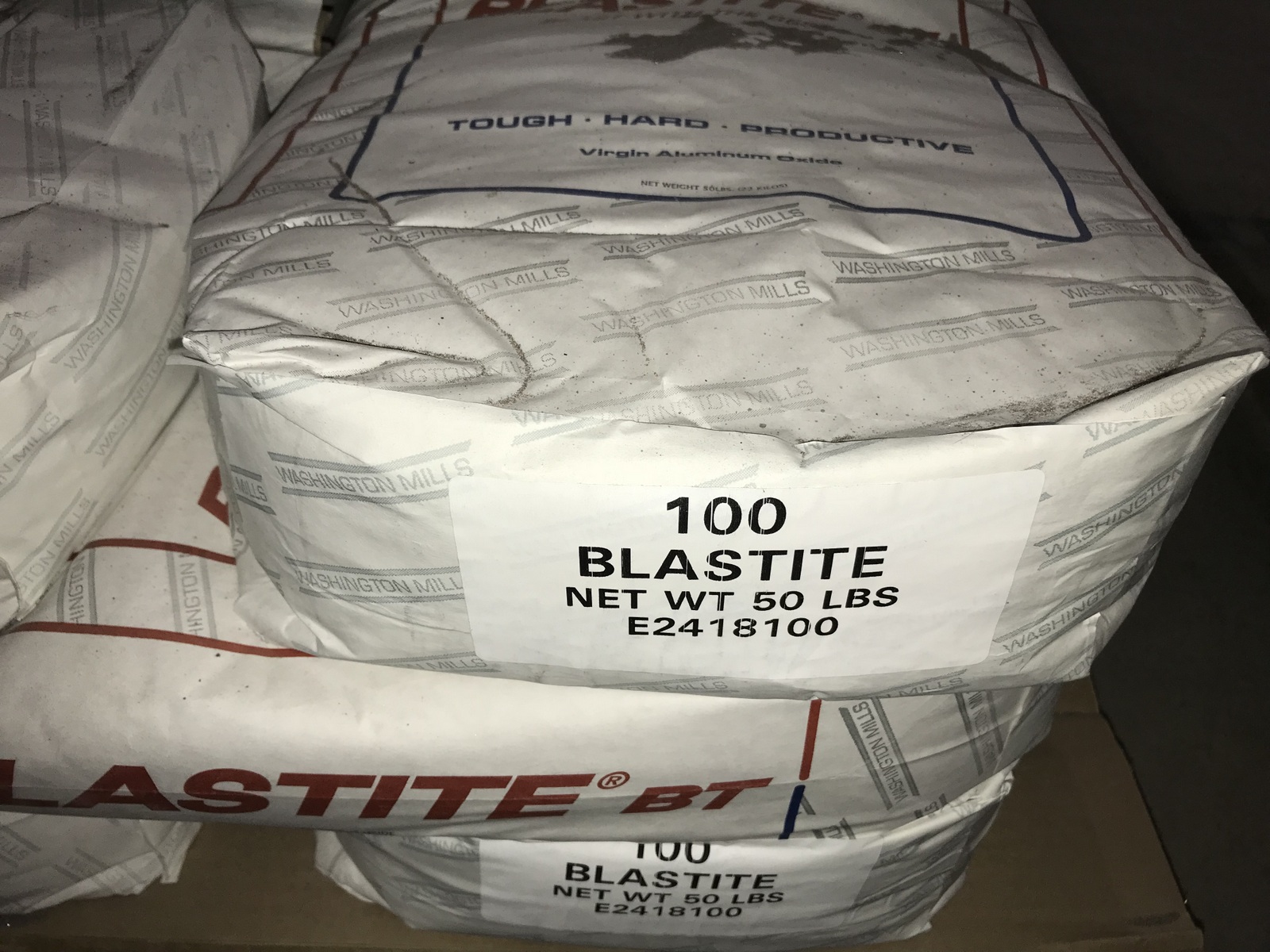 Blastite BT Virgin Aluminum Oxide, Approximately (30) Bags