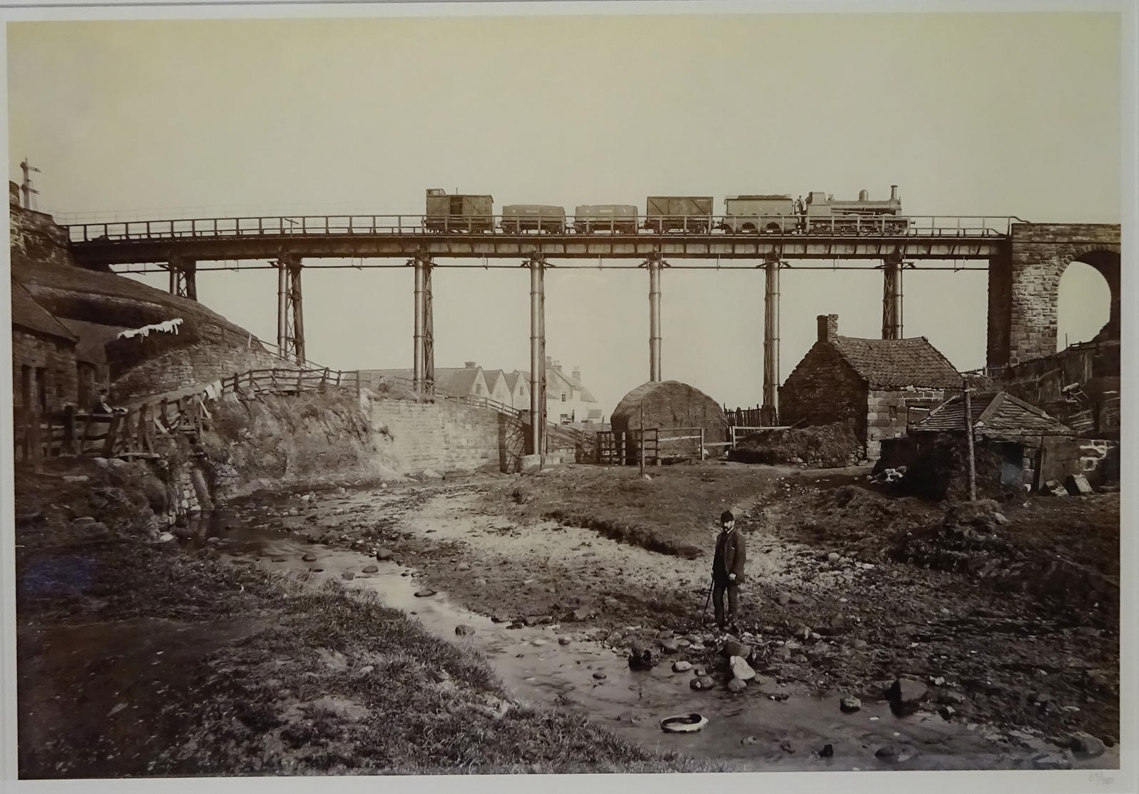 Sandsend Viaduct near Whitby, limited edition re print 63/100 after ...