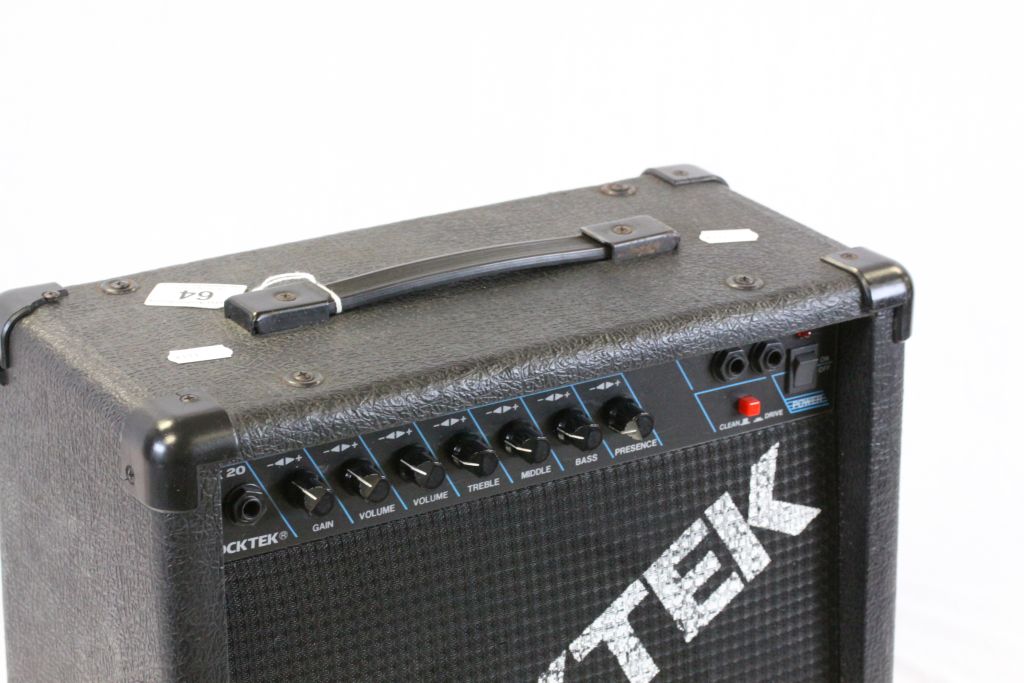A Rocktek 35 watt electric guitar amplifier