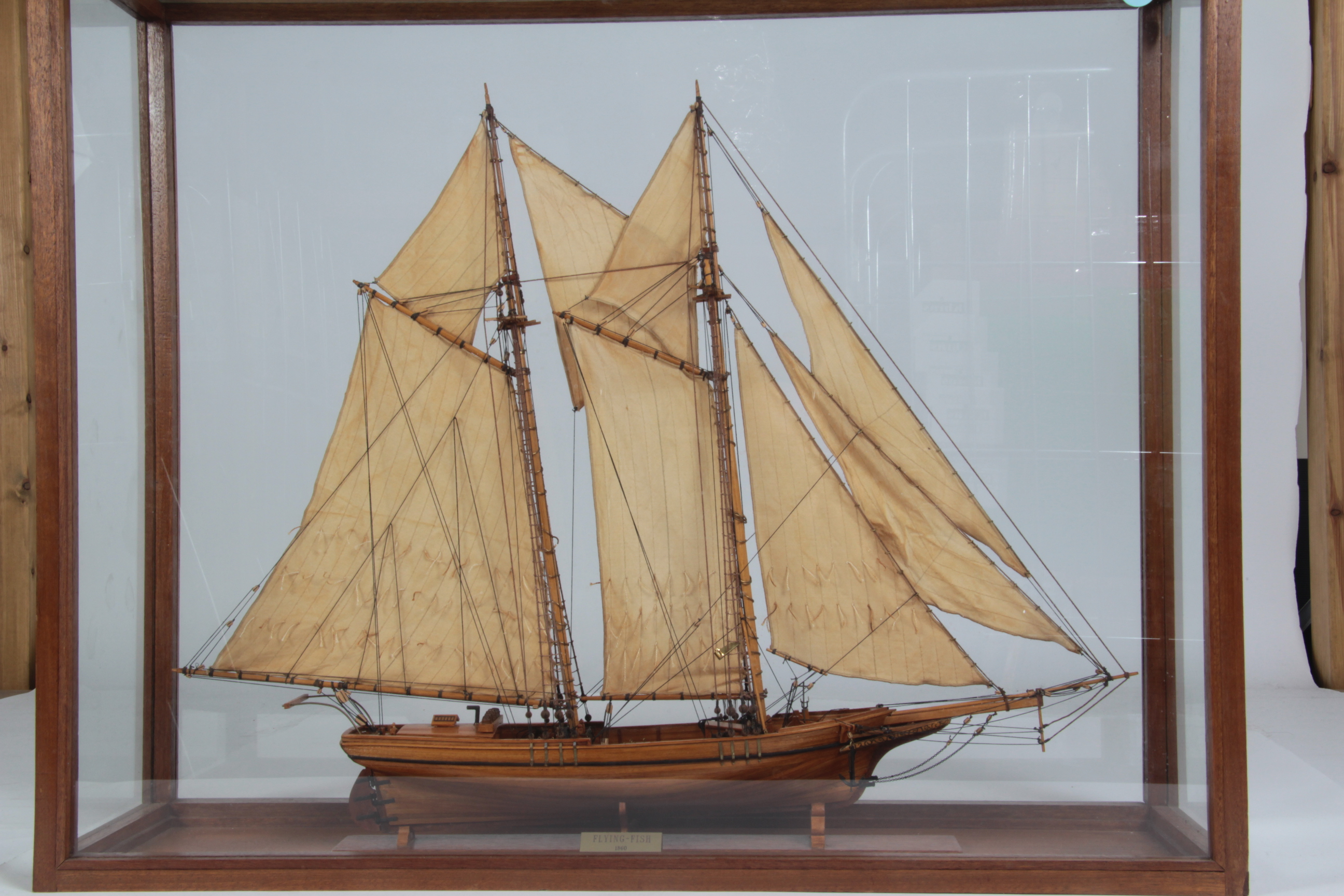 “Flying Fish” A scratch-built twin masted schooner model of the c1860s ...