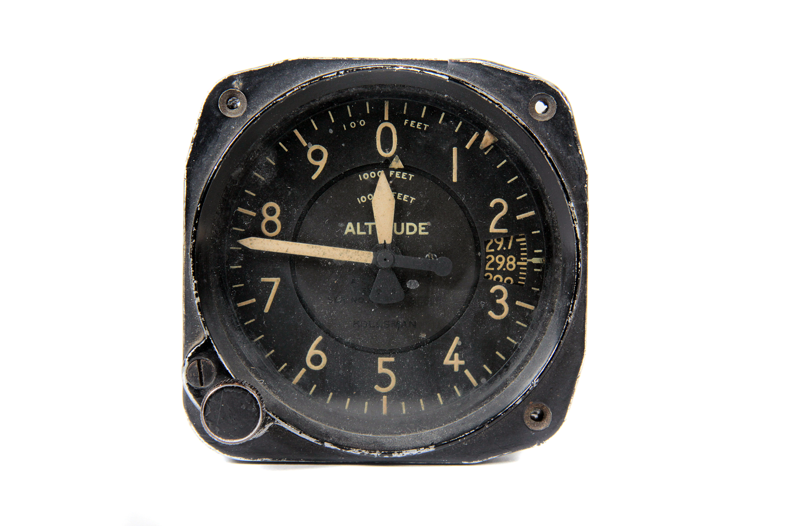 WWII RAF Altimeter: an instrument-board gauge by Kollsman c1944 ...