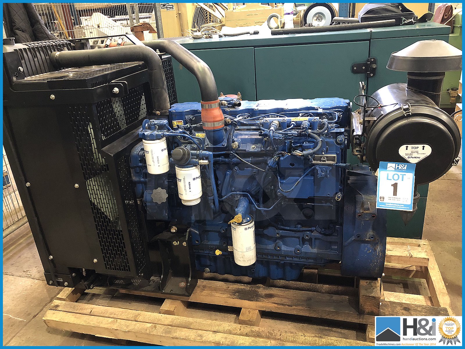 Perkins 6 cylinder diesel engine. Running. Ready for work. Very clean ...