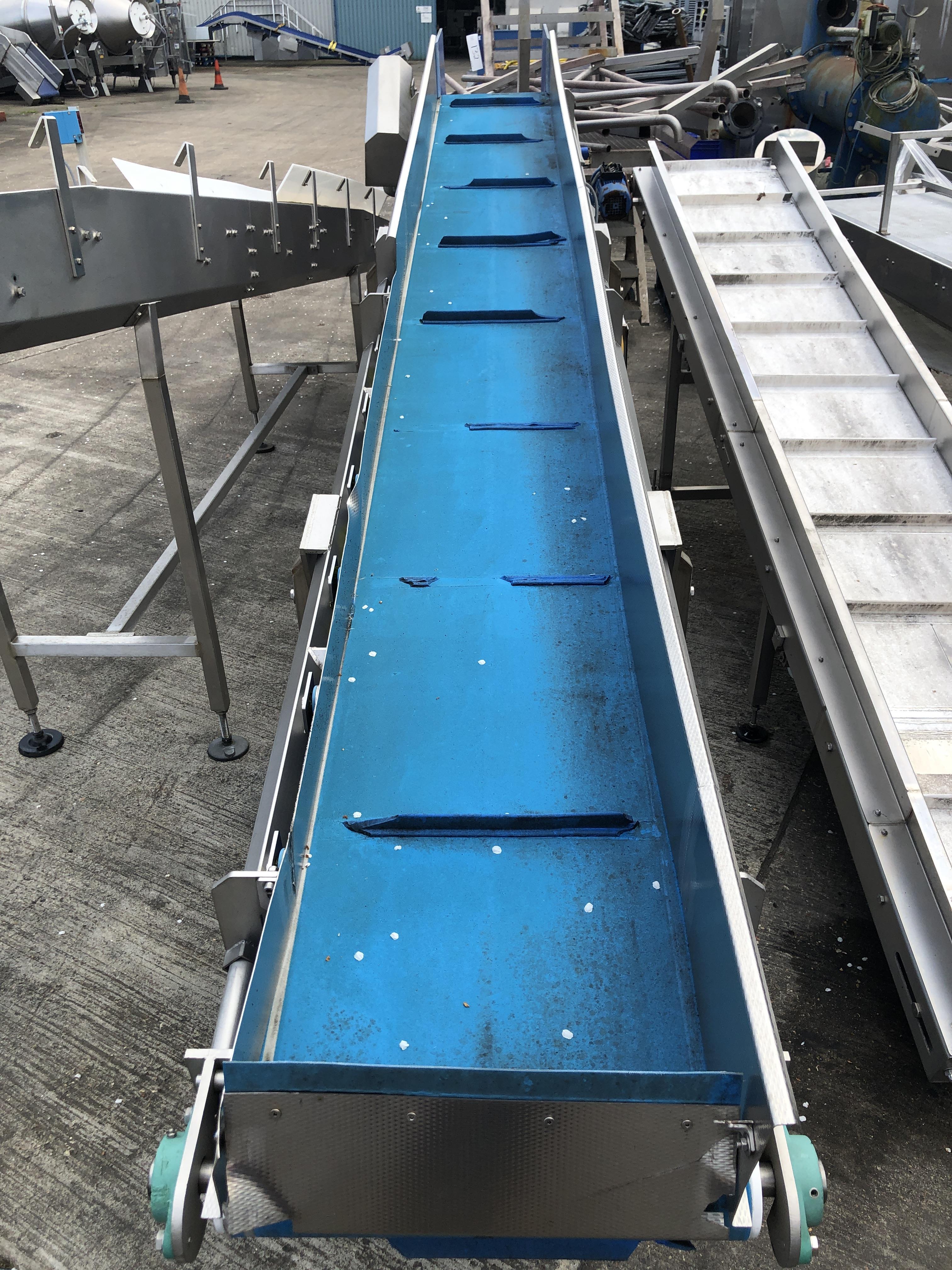 ACB Transport Elevated / Flighted Belt Conveyor, serial no. N/A, plant ...