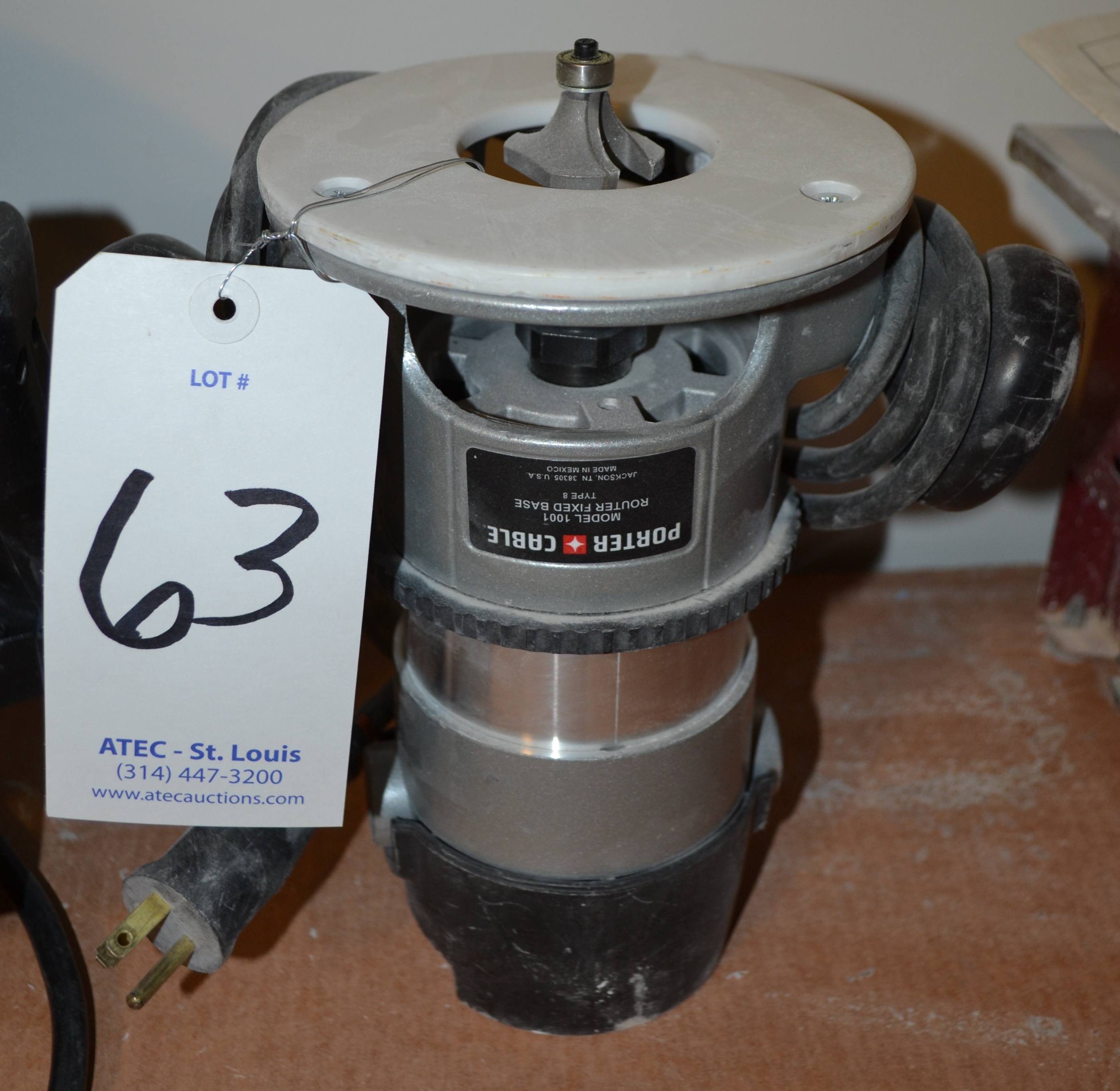 Porter Cable Model 1001 Heavy Duty Router