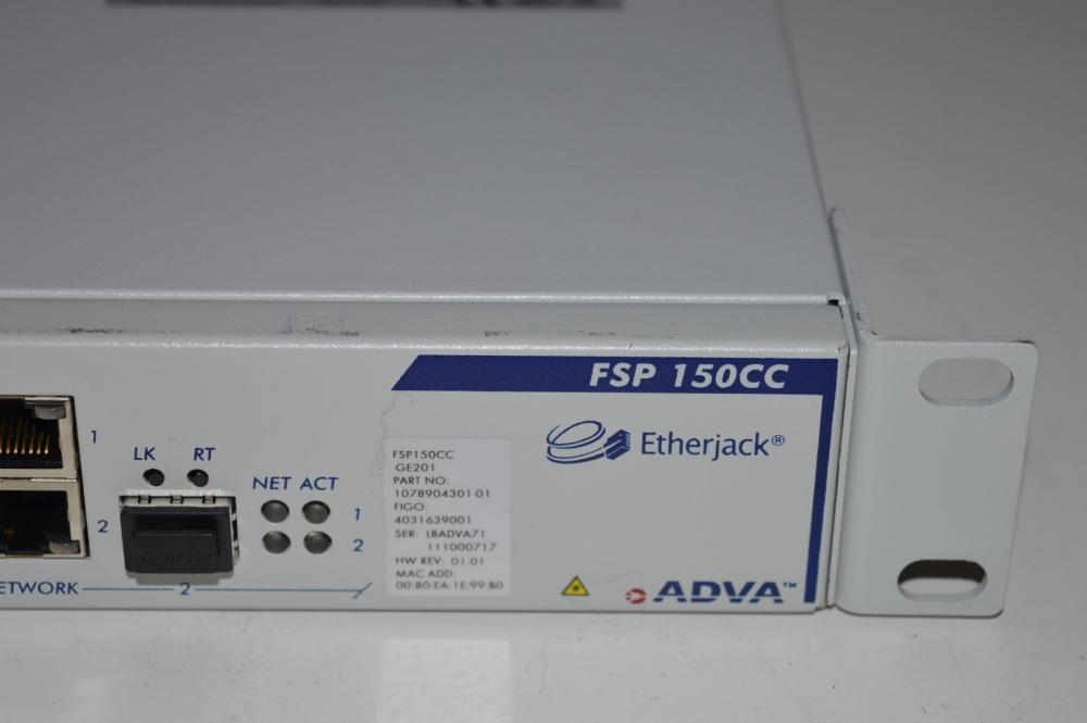 1 x ADVA FSP 150CC Optical Networking Carrier Ethernet Switch EtherJack ...