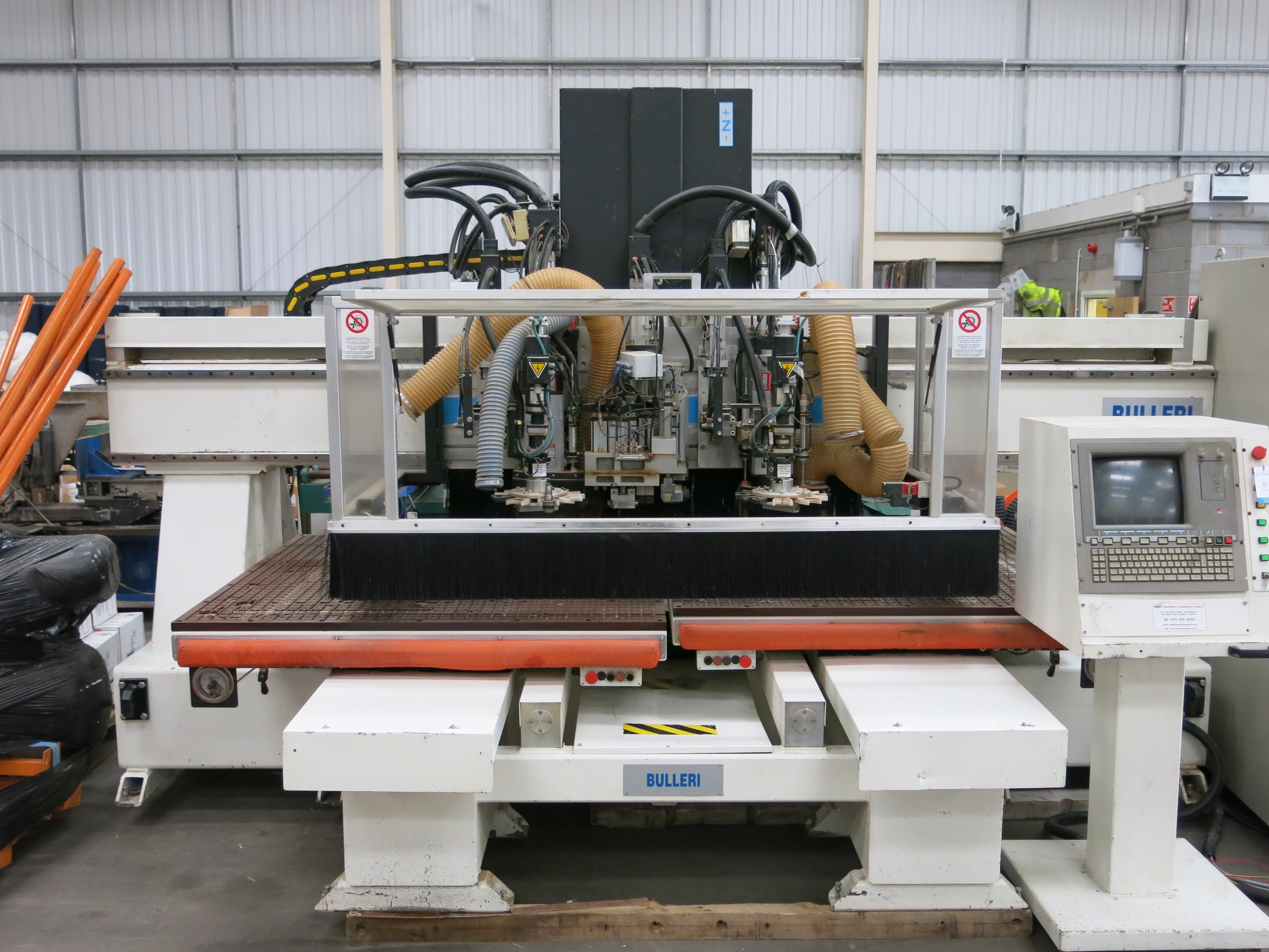* 1998 Bulleri Model FPF 3216-N-2P CNC Router; 2 x tables each at ...