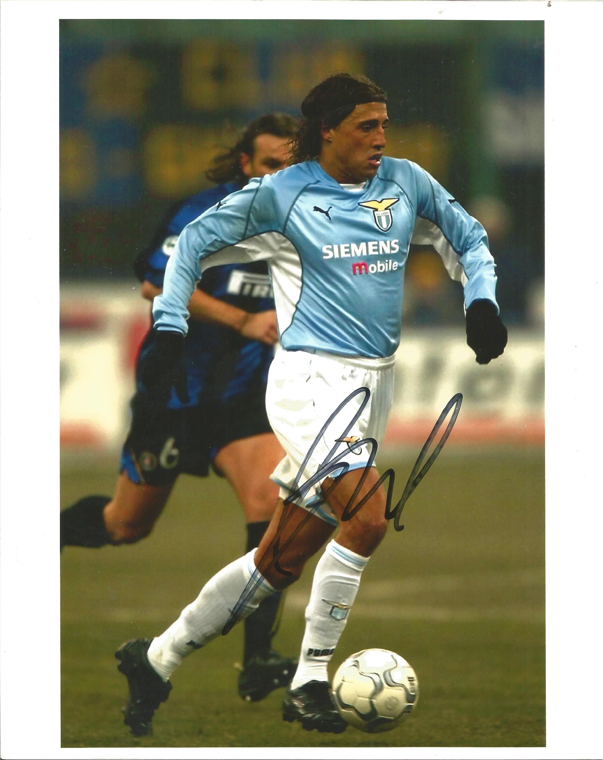 Football Hernan Crespo 10x8 signed colour photo pictured in action for ...