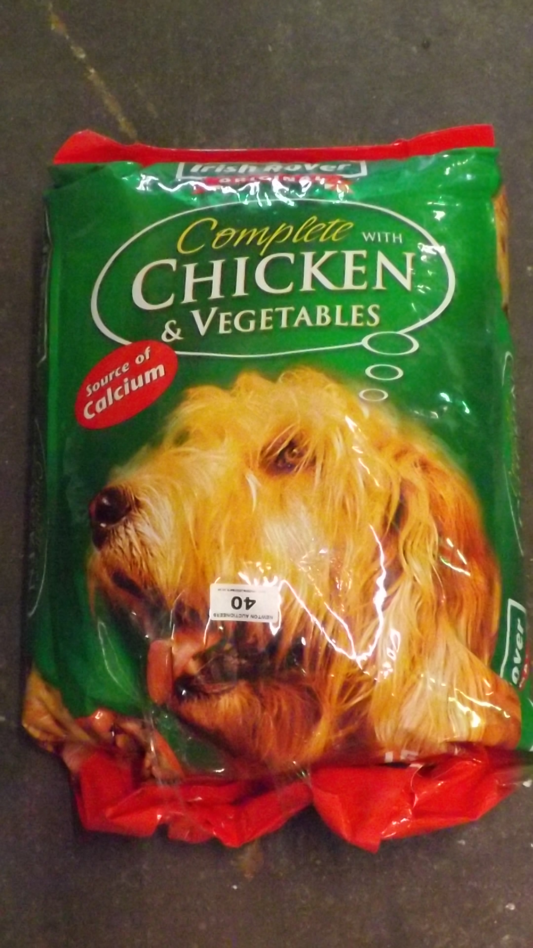 1 BAG OF IRISH ROVER DOG FOOD RRP £34.99