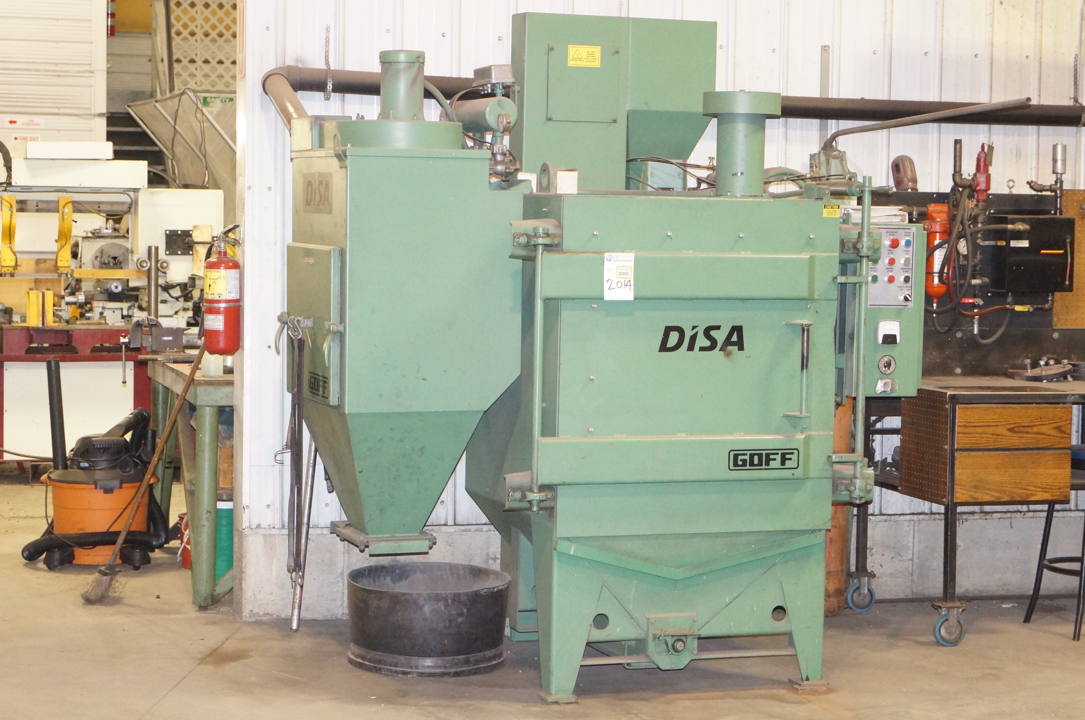 Goff Model 36PTB/616DC Blaster. Serial# 0431-50-6680. Work table 36" in ...