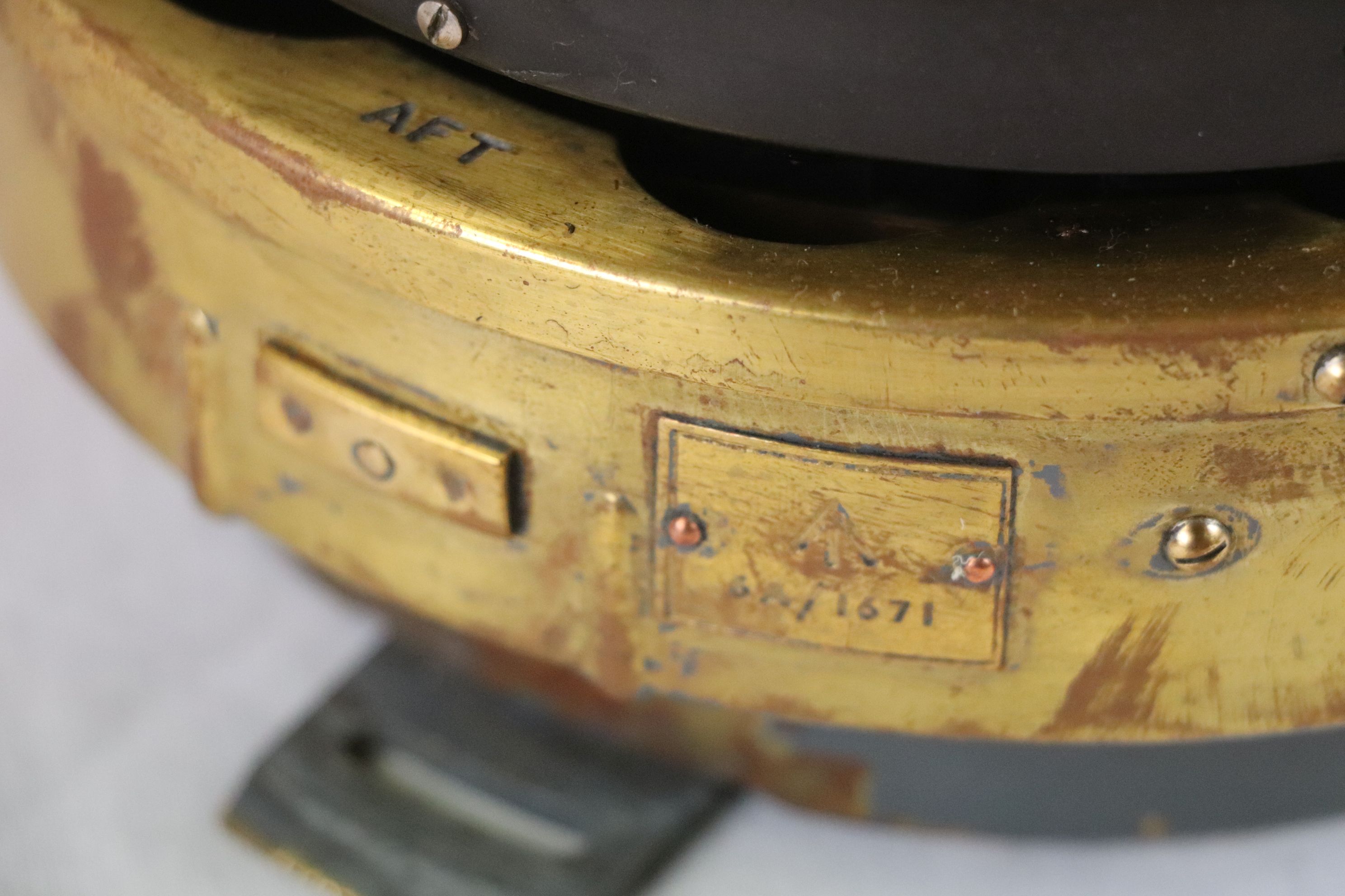 A WWII Period Type P10 Aircraft Compass As Used In Lancaster Bombers ...