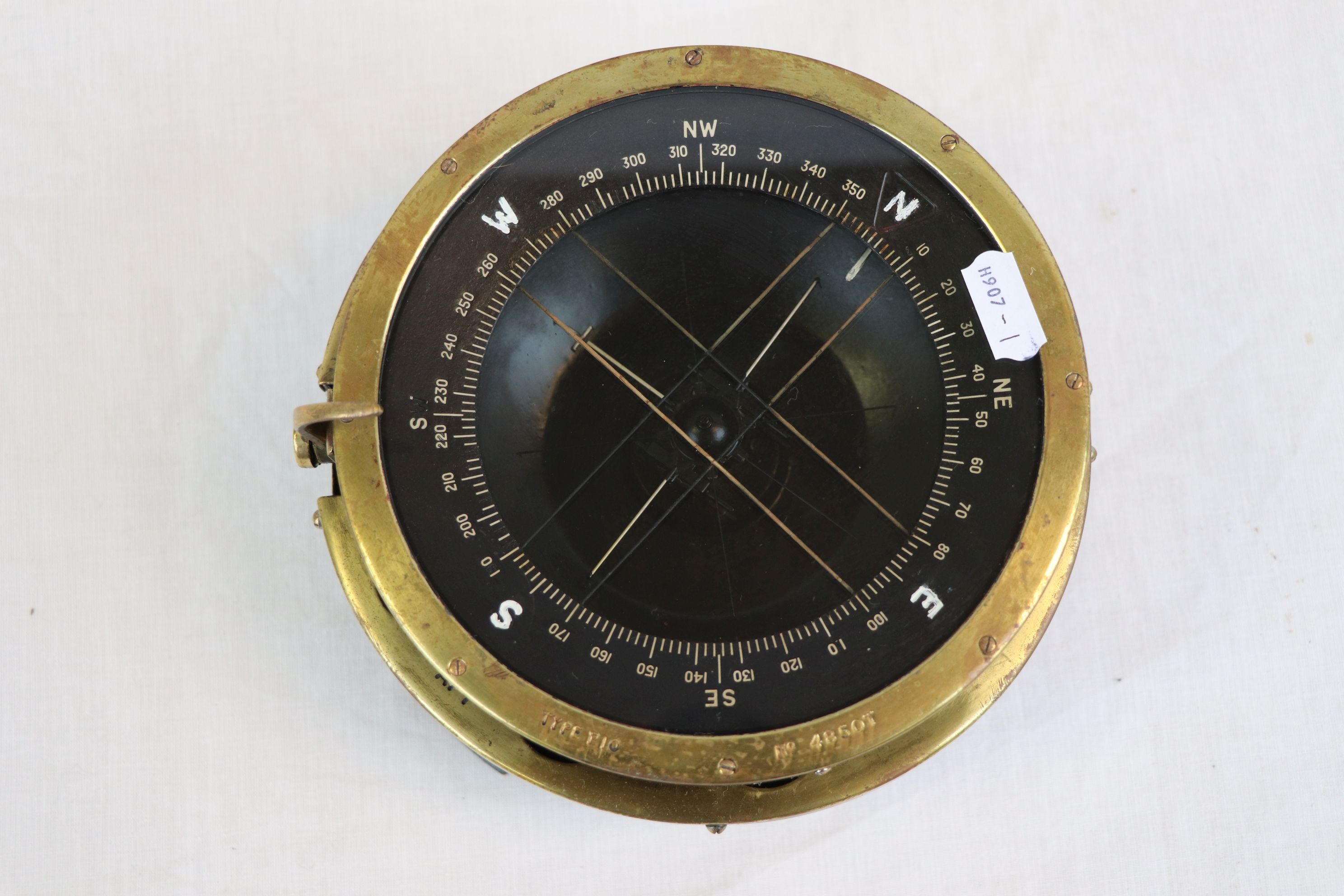 A WWII Period Type P10 Aircraft Compass As Used In Lancaster Bombers ...