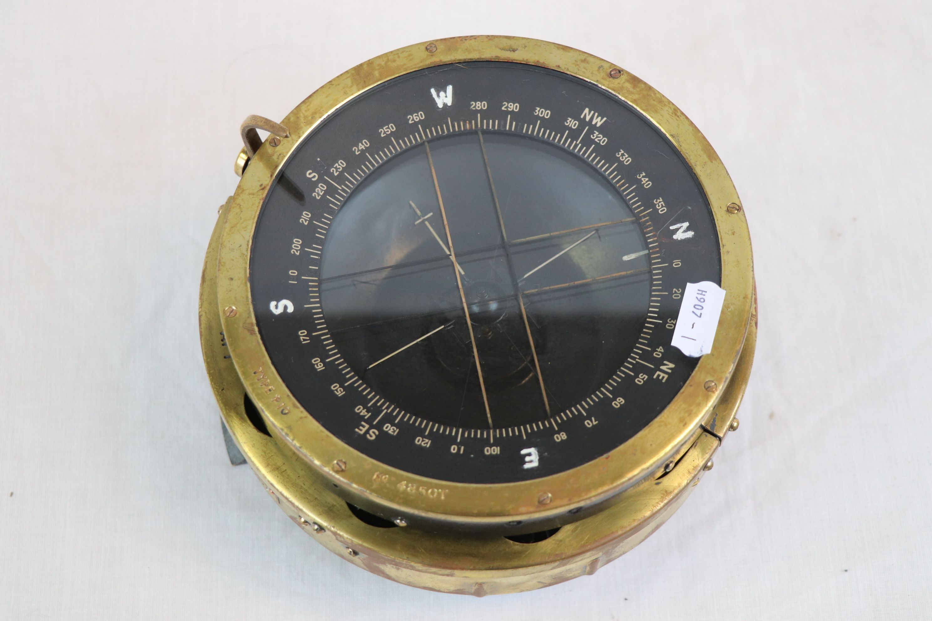 A WWII Period Type P10 Aircraft Compass As Used In Lancaster Bombers ...