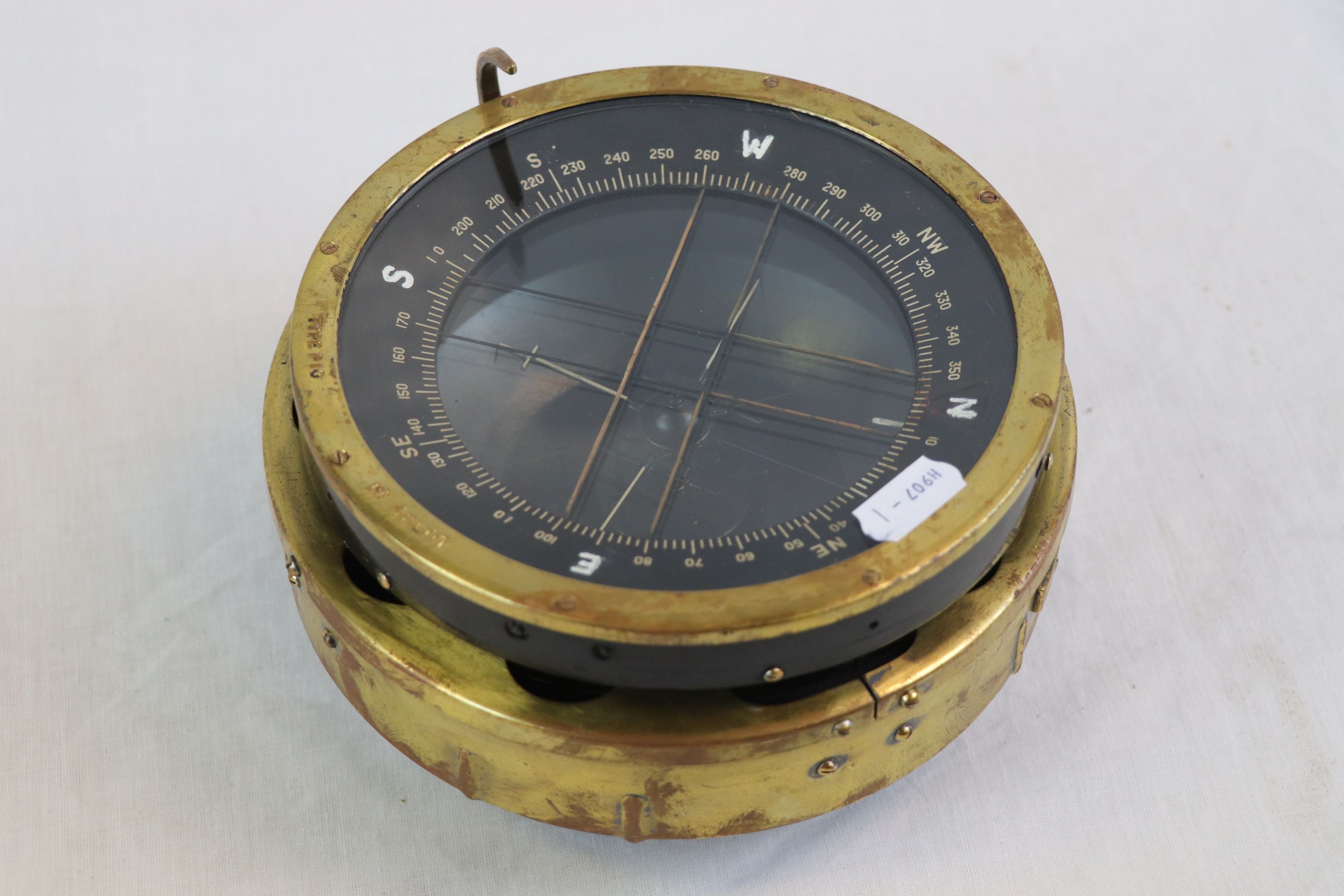 A WWII Period Type P10 Aircraft Compass As Used In Lancaster Bombers ...
