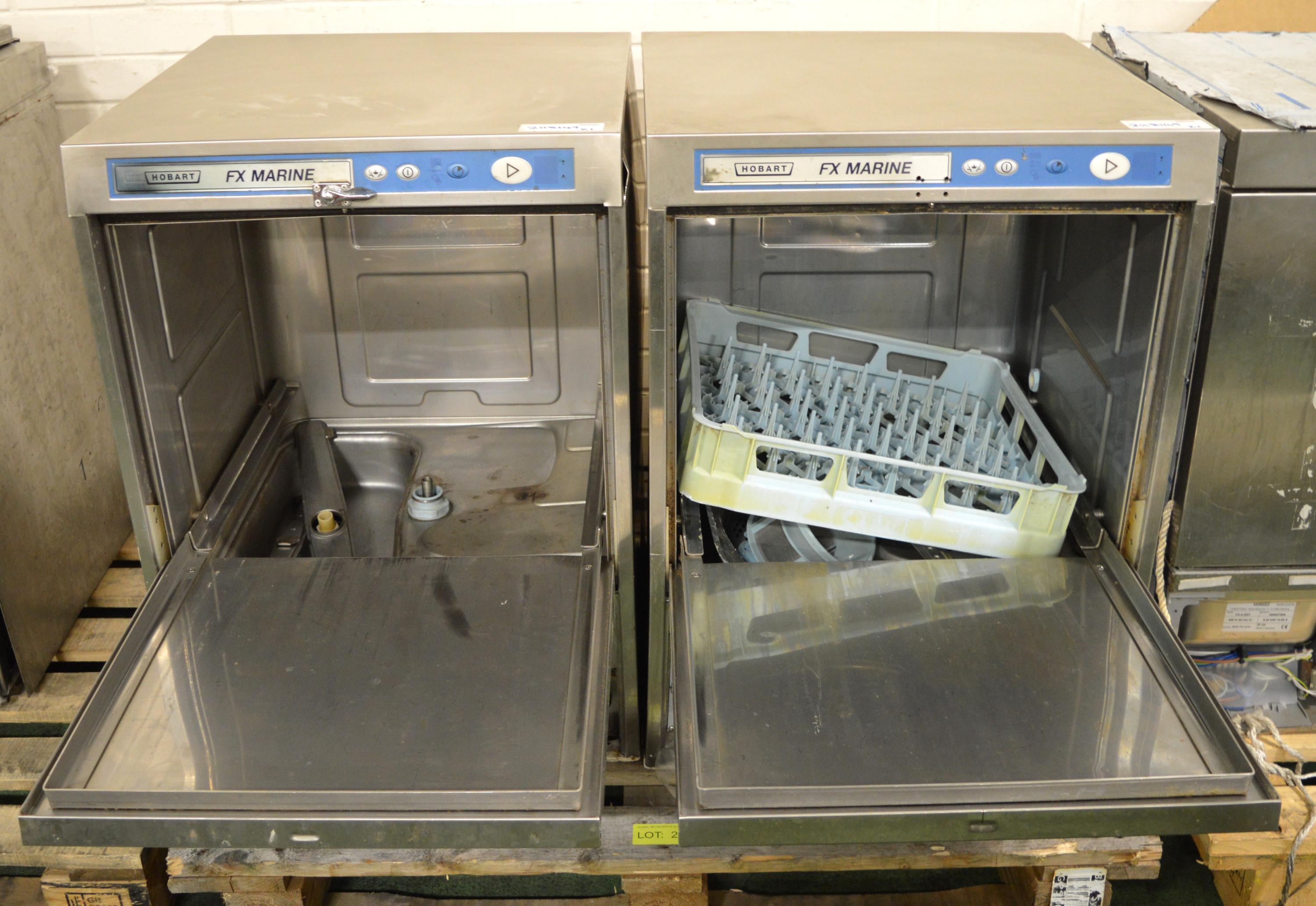 2x Hobart FX Marine Dishwasher 440v 3ph.