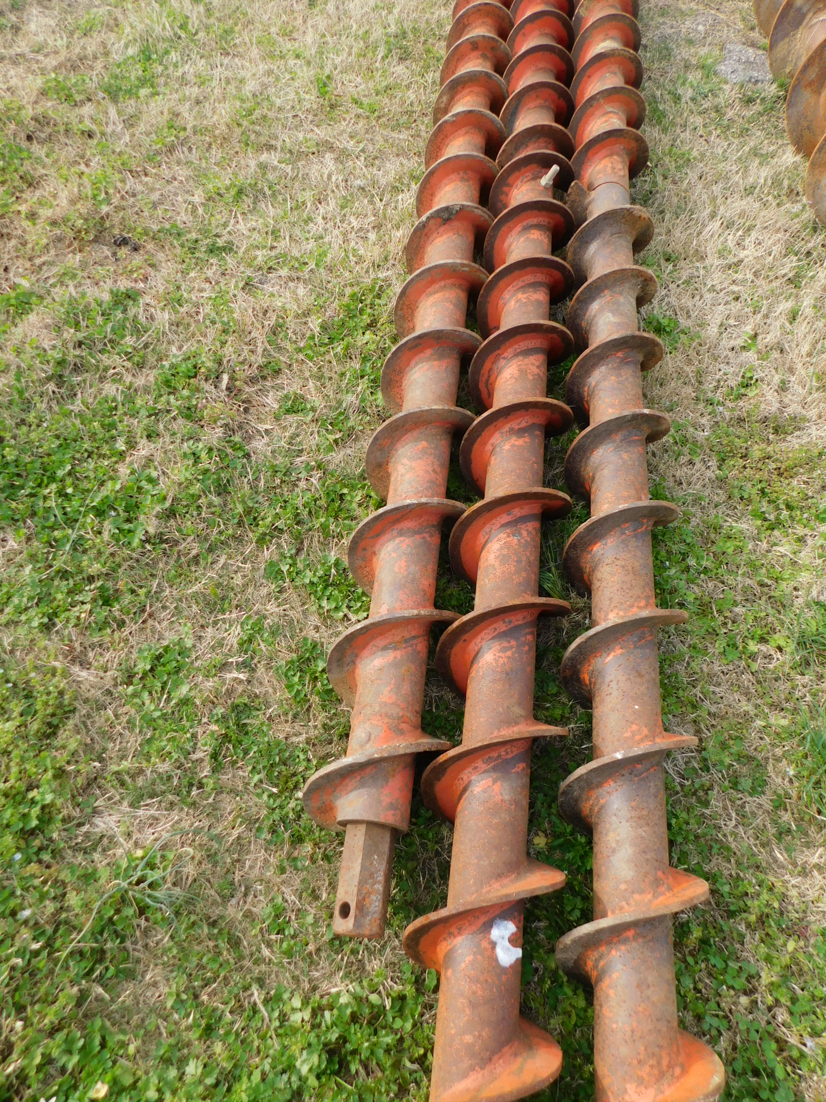 (5) Augers, 7" Diameter x 10' Long with Boring Head