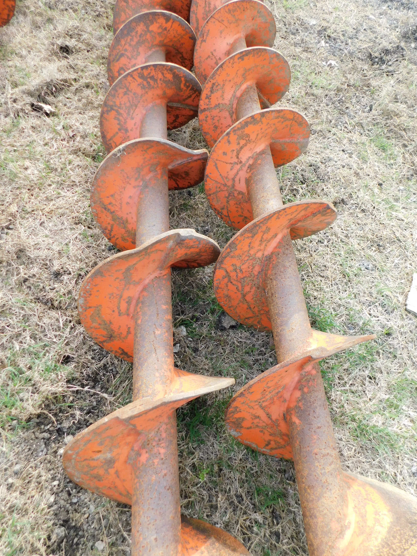 (4) Augers, 14" Diameter x 10' Long with Boring Head