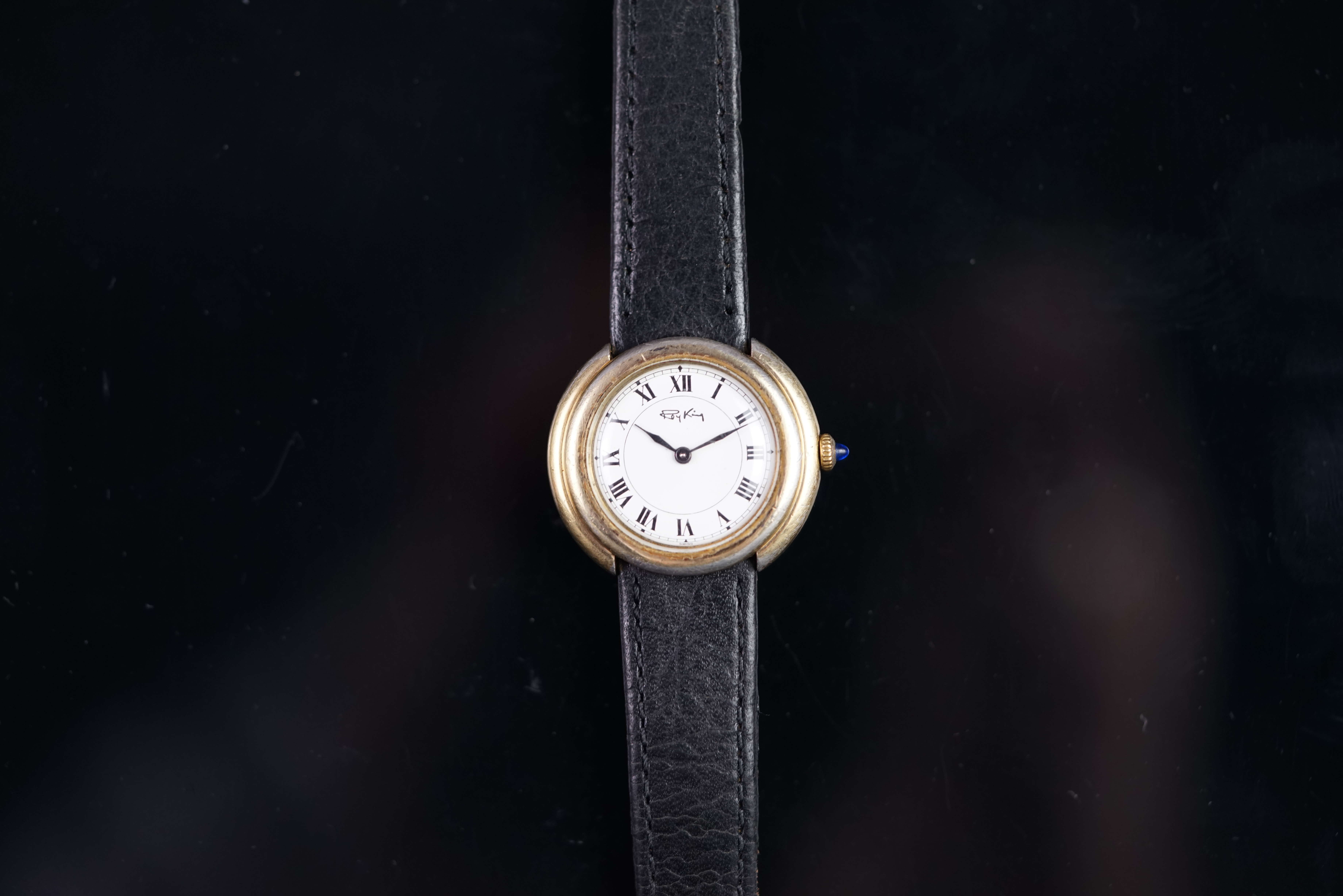 LADIES ROY KING DRESS WATCH, circular white dial, Roman numerals ...