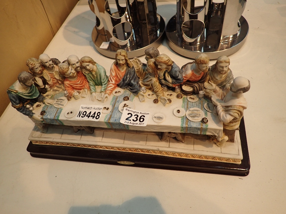 Ceramic 'Last Supper' scene