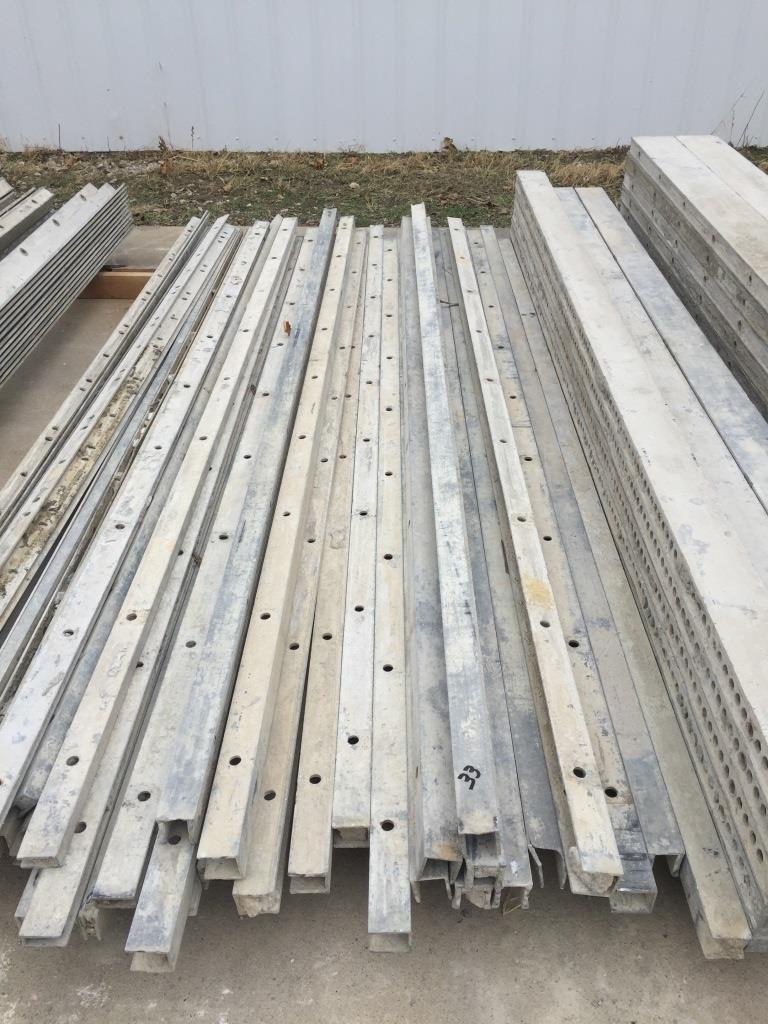 (20) Wall-Ties 2" x 9' aluminum concrete forms, smooth, 6-12 hole ...