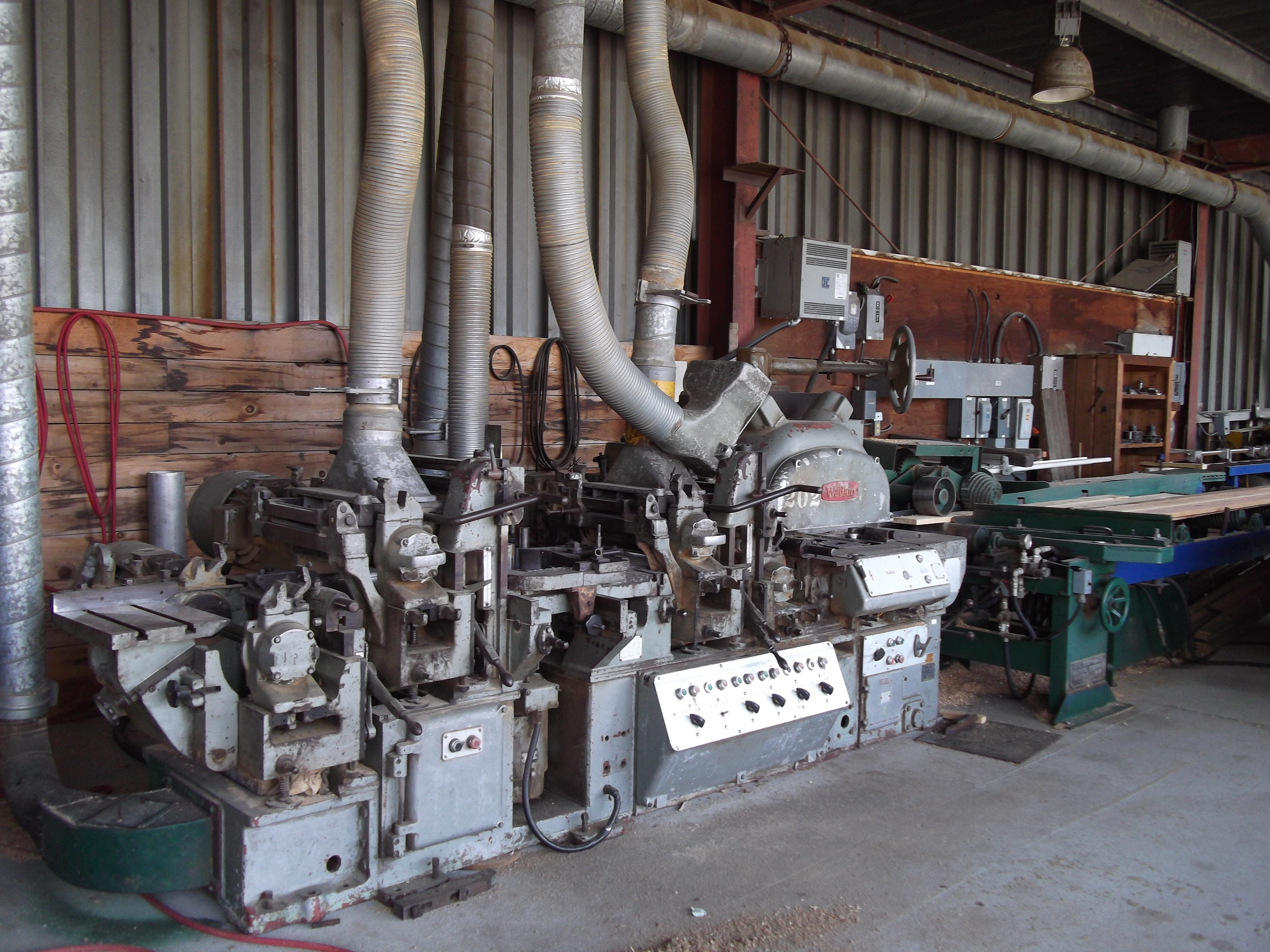 WADKIN FD 5168 6 HEAD MOULDER, 12" X 6", JOINTERS FOR HORIZONTAL HEADS ...