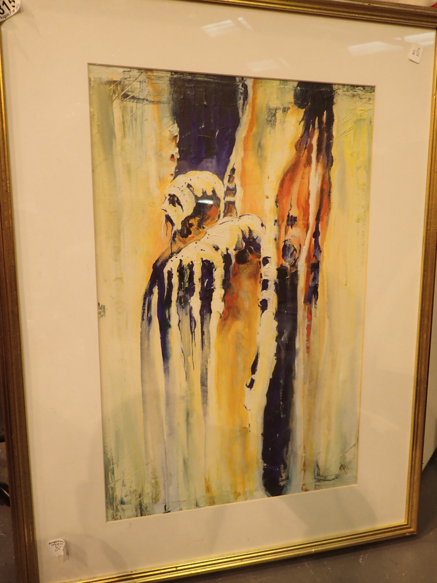 Framed oil on canvas by London artist Roy Anderson