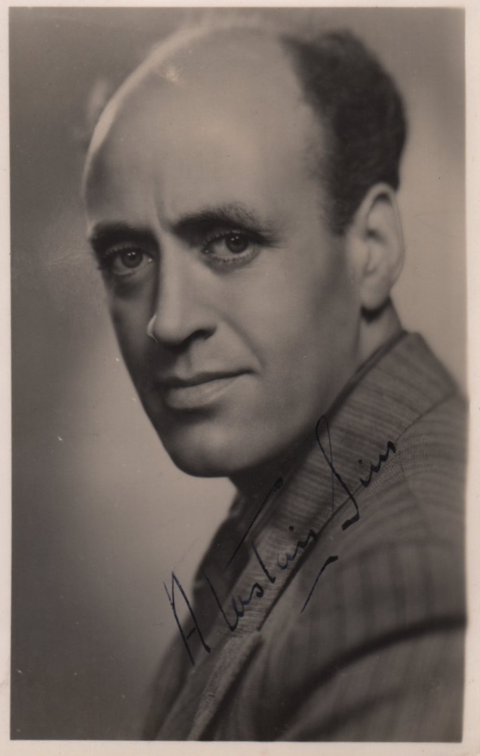 SIM ALASTAIR: (1900-1976) Scottish Character Actor. Vintage signed ...