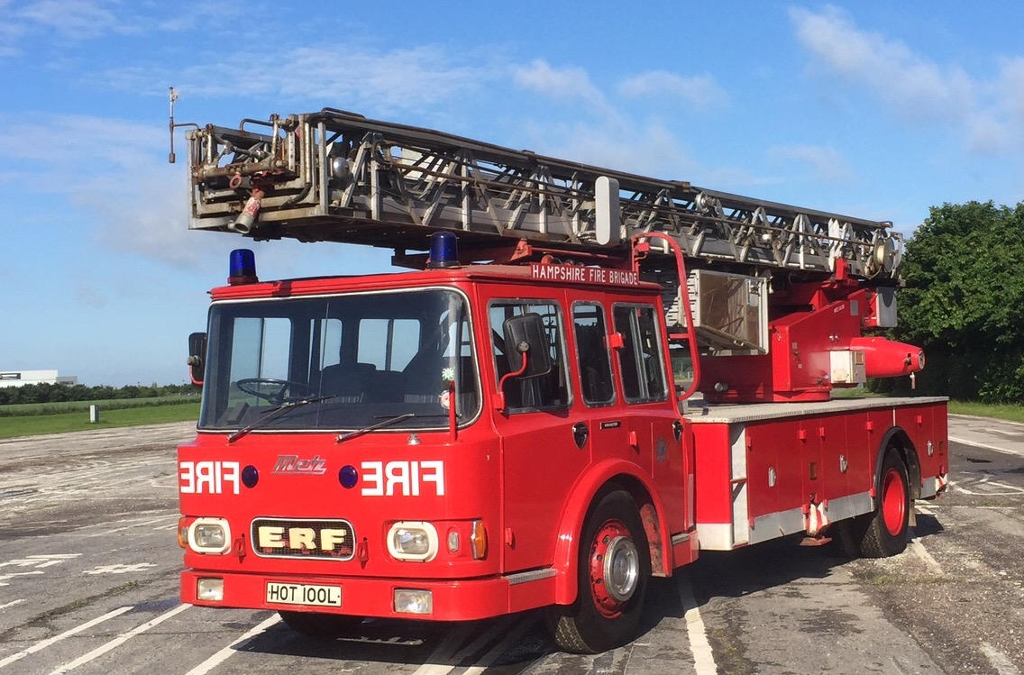 1973 ERF 84PF platform ladder fire engine Reg. No. HOT 100L Chassis No ...