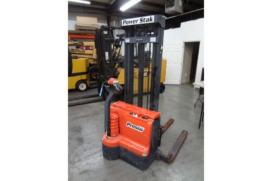 2,200 LB PRESTO MODEL PPS2200-125AS POWER STAK ELECTRIC STACKER; S/N ...