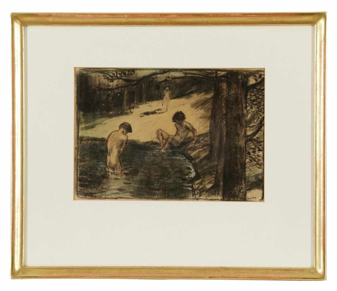 Ludwig von Hofmann 1861 Darmstadt - 1945 Pillnitz - Badende Knaben ...