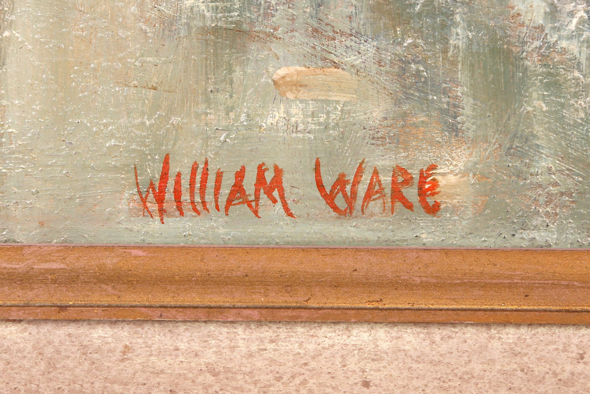 William Ware (1915-1977), 'Salute with Gondoliers', oil on panel study ...