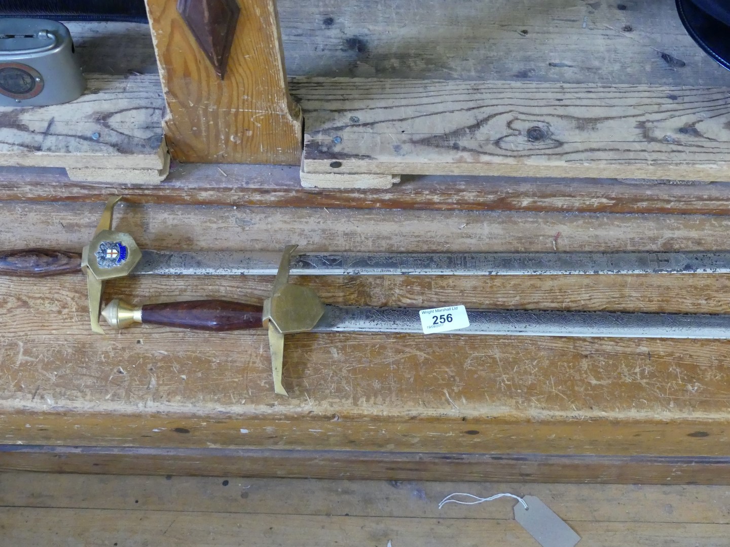 A pair of Wilkinson Sword commemorative swords, each with a hardwood ...