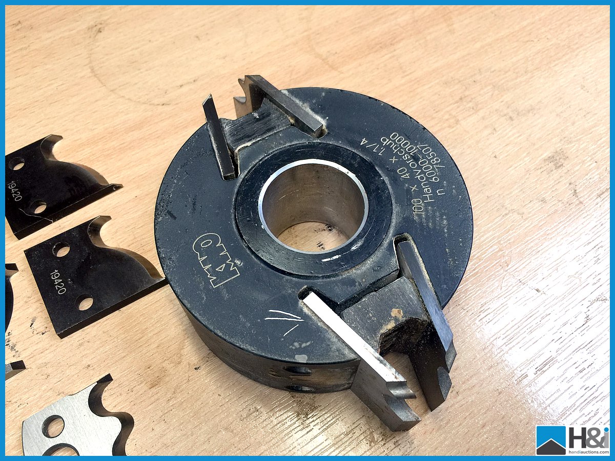 KWO chip limiter spindle moulder cutter head with 4 sets of cutters and ...