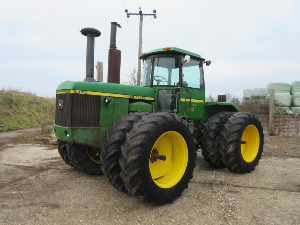 1976 JOHN DEERE 8430 4wd ARTICULATED TRACTOR Reg. No. Q484 LFL Serial ...