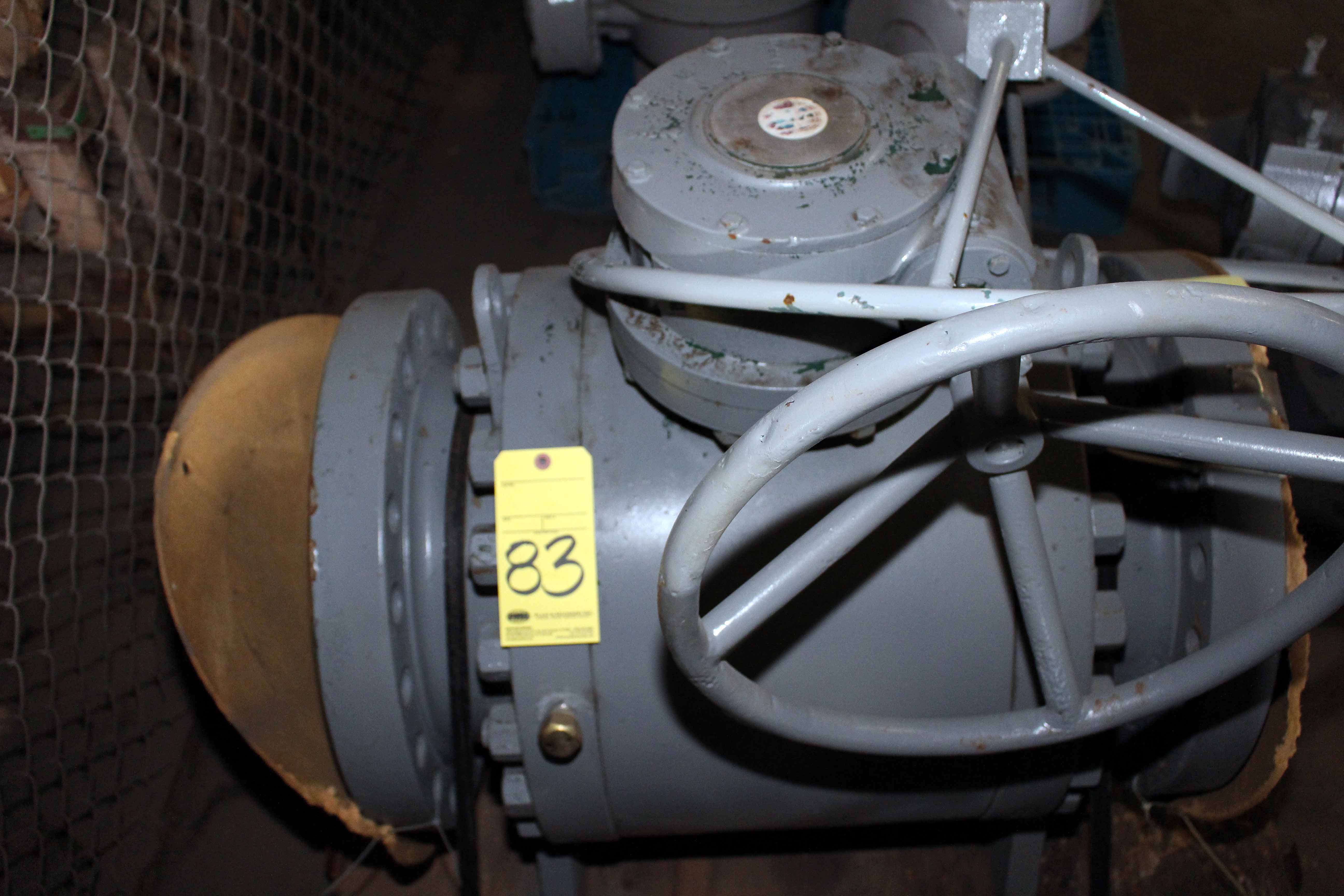 12", 600 LB. (3 PC.) GEAR OP., GROVE BALL VALVE FULL PORT