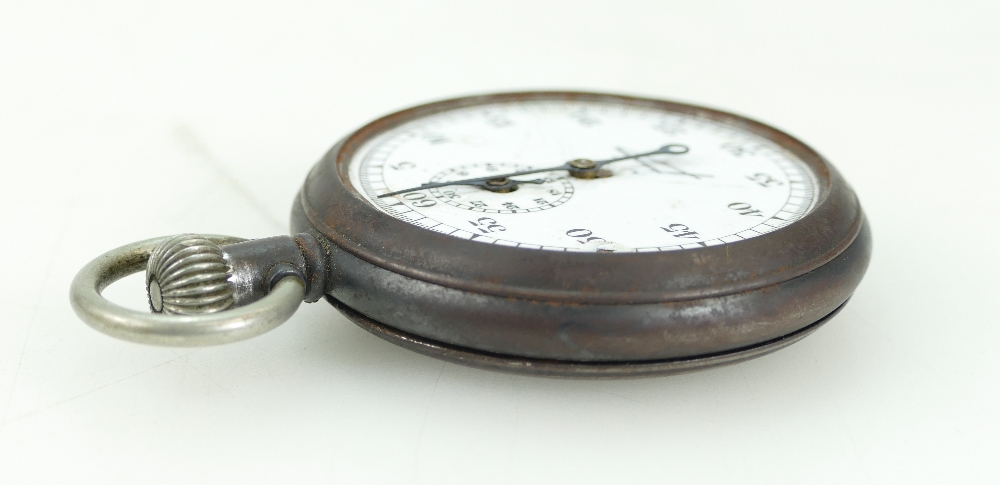 Original German WWII Kriegsmarine stopwatch by Junghans in metal case ...